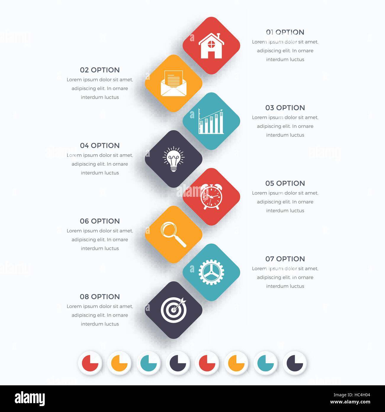 Vector square infographics with icons Stock Vector Image & Art - Alamy