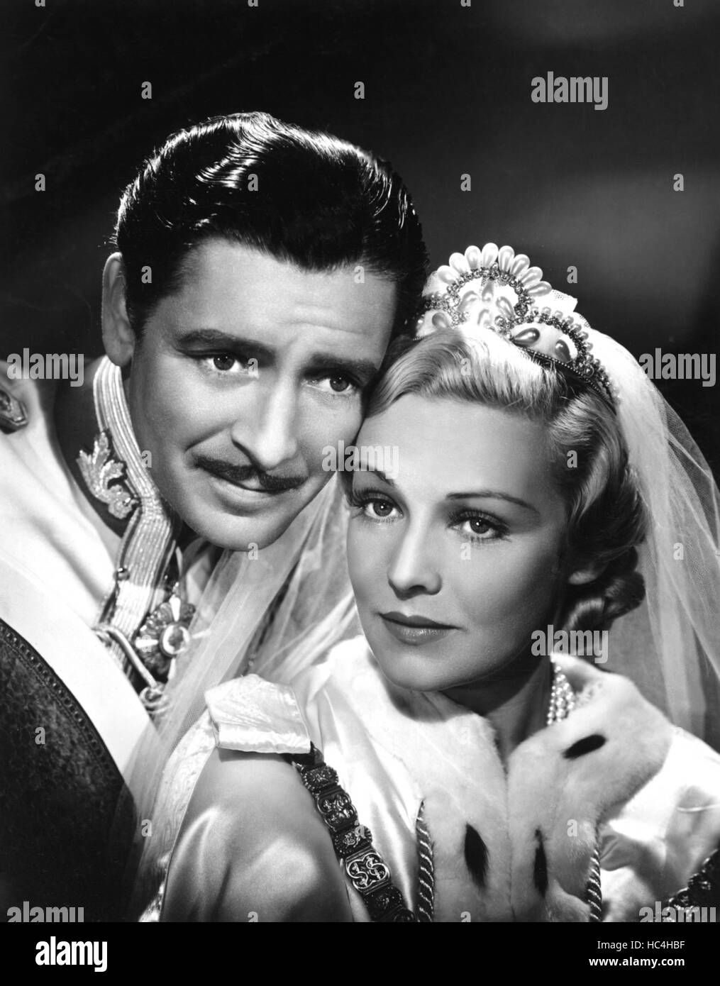 THE PRISONER OF ZENDA, Ronald Colman, Madeleine Carroll, 1937 Stock ...