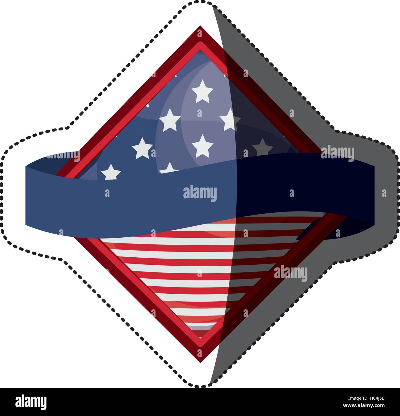 Usa flag inside frame icon. United nation us country and american ...