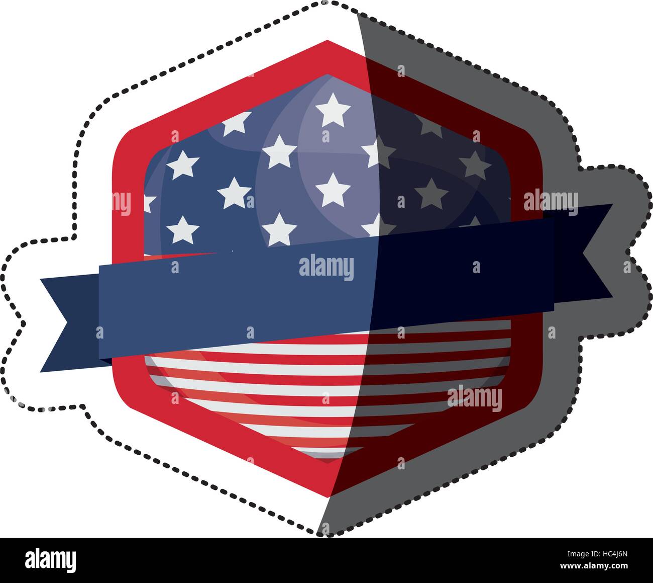 Usa flag inside frame icon. United nation us country and american ...