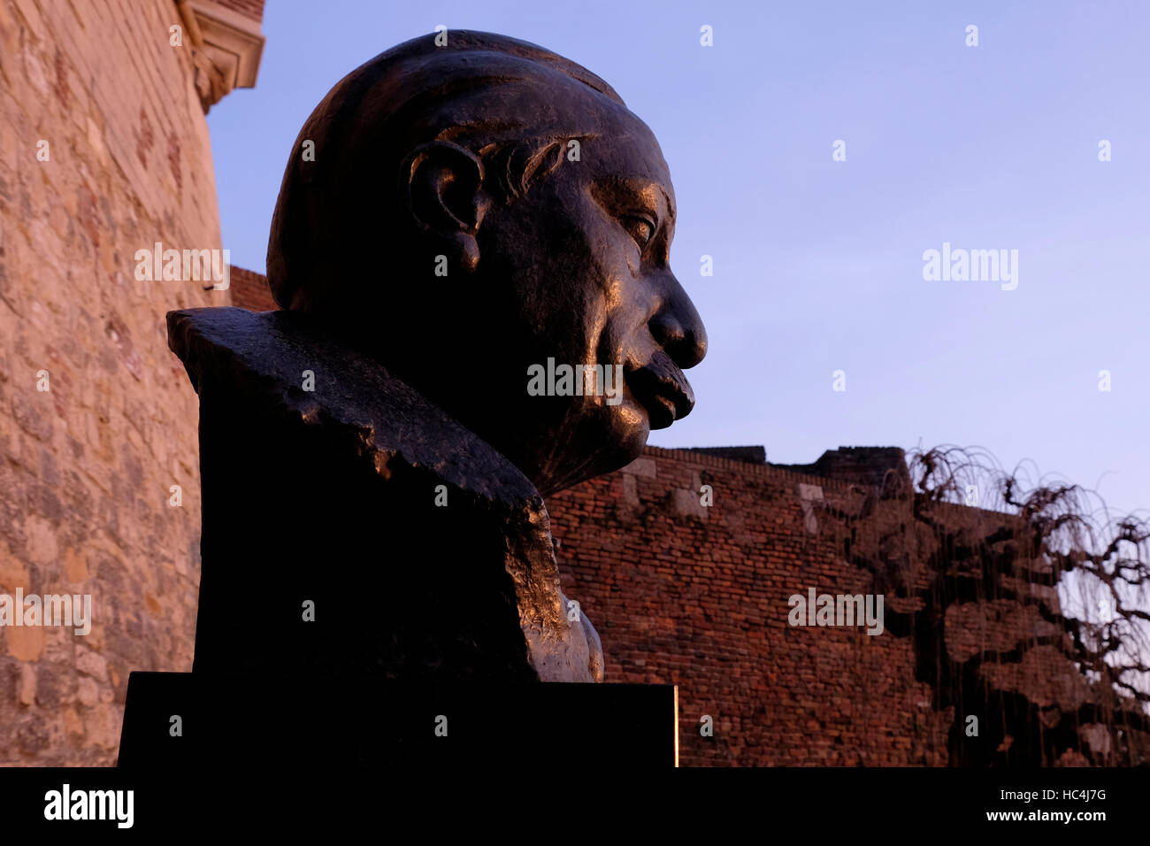 Bust of Mosa Pijade a Serbian Communist partisan designed by Slavoljub ...