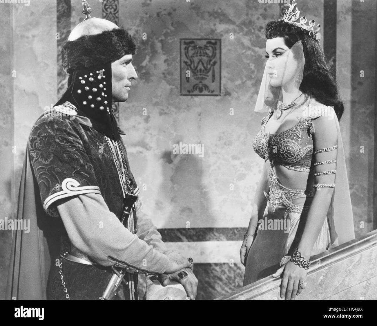 PRINCESS OF THE NILE, from left: Michael Rennie, Debra Paget, 1954, TM ...