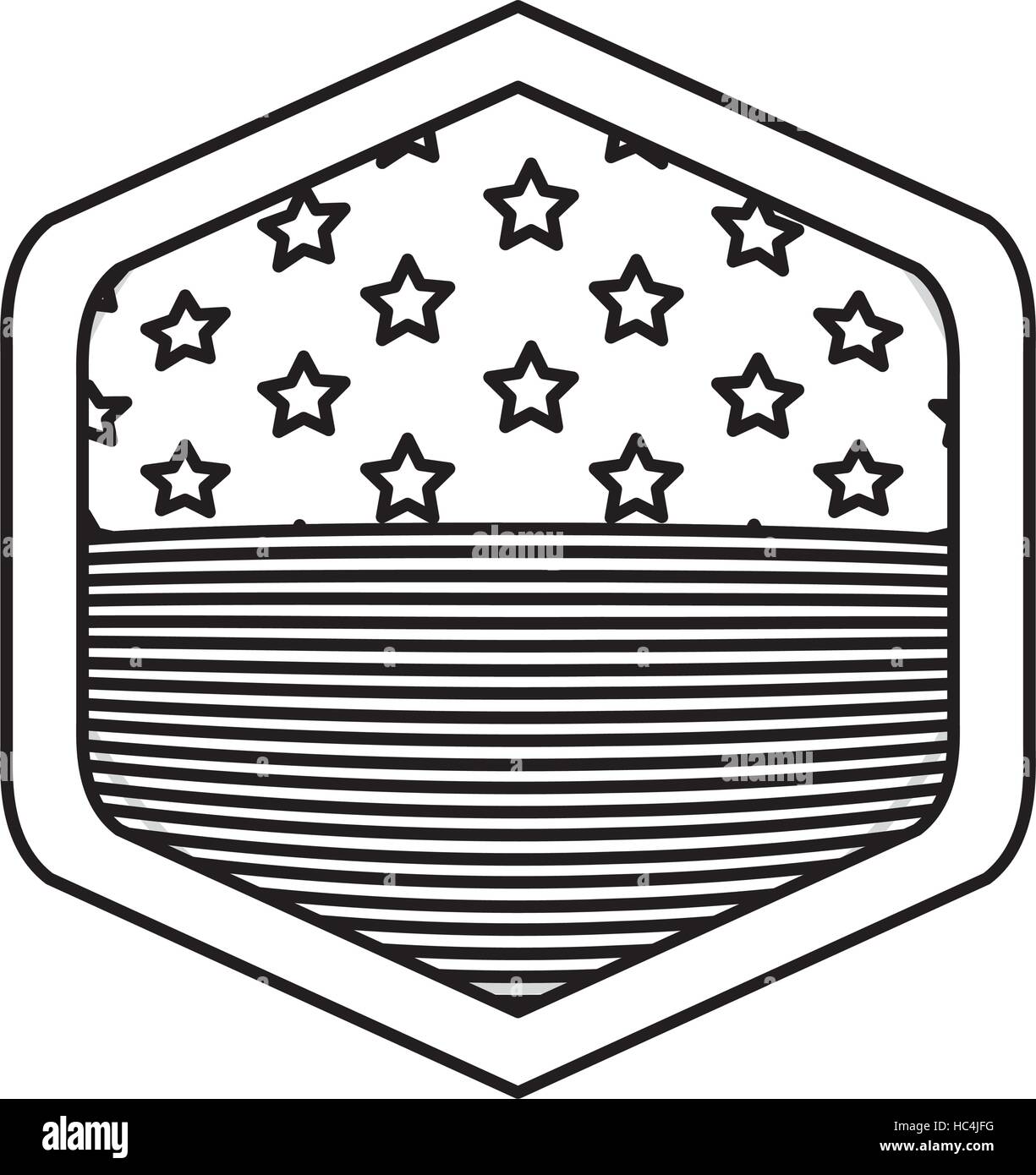 Usa flag inside frame icon. United nation us country and american ...