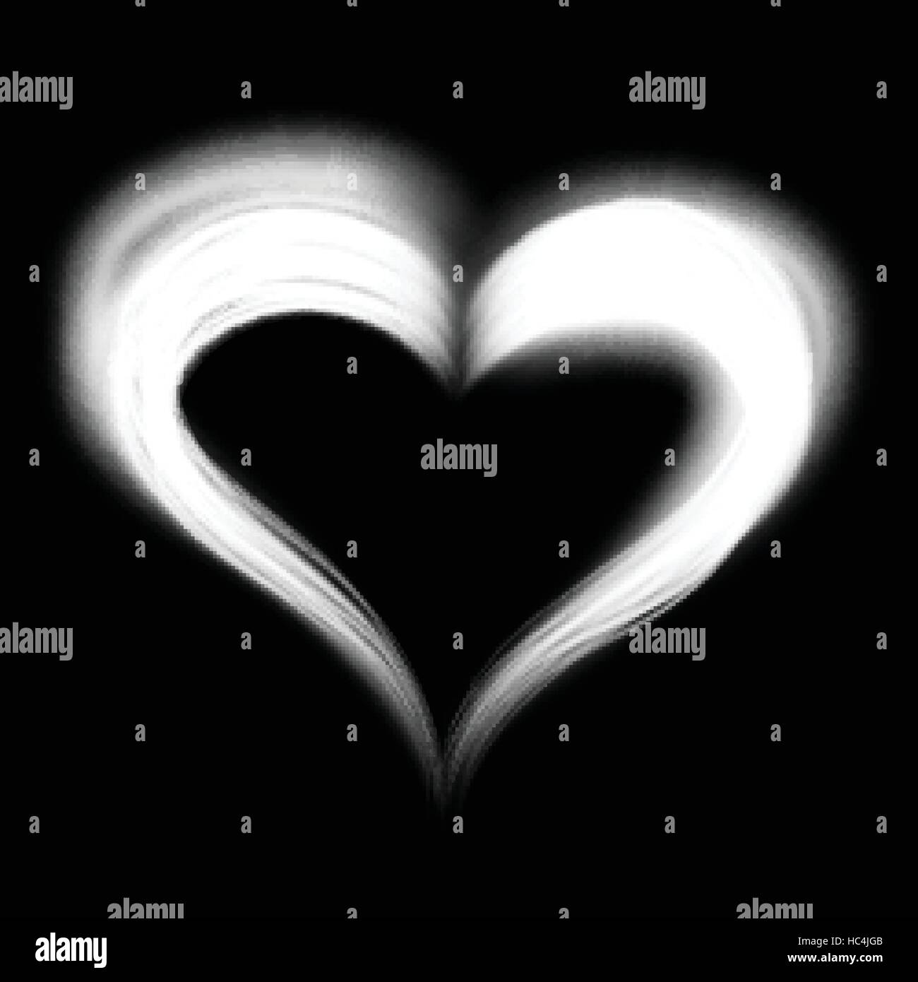 Smooth heart design Black and White Stock Photos & Images - Alamy