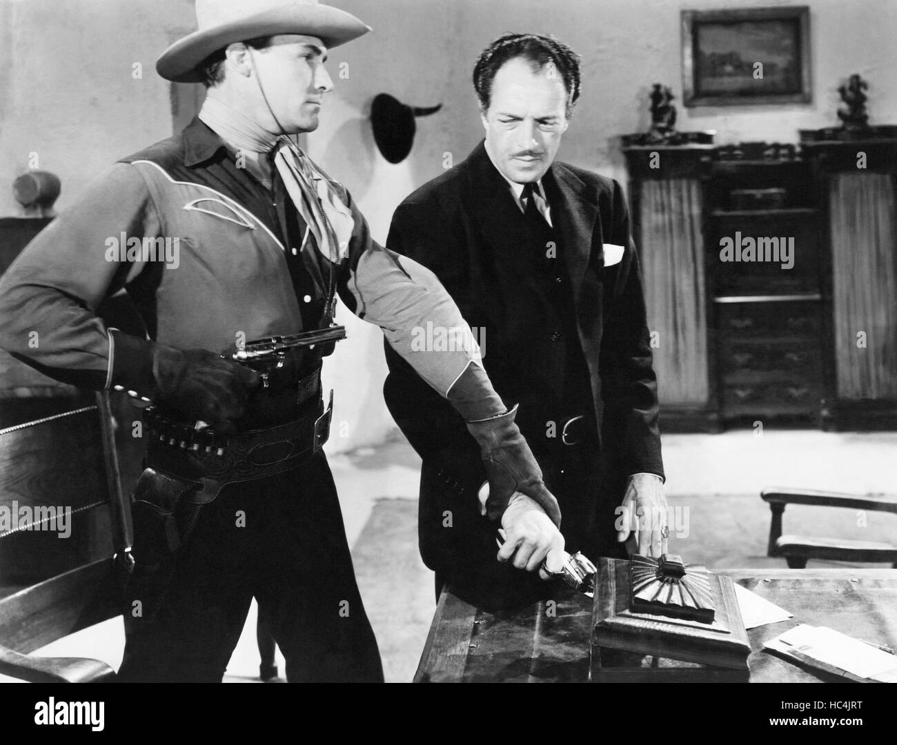 PRAIRIE PALS, from left: Lee Powell, I Stanford Jolley, 1942 Stock ...