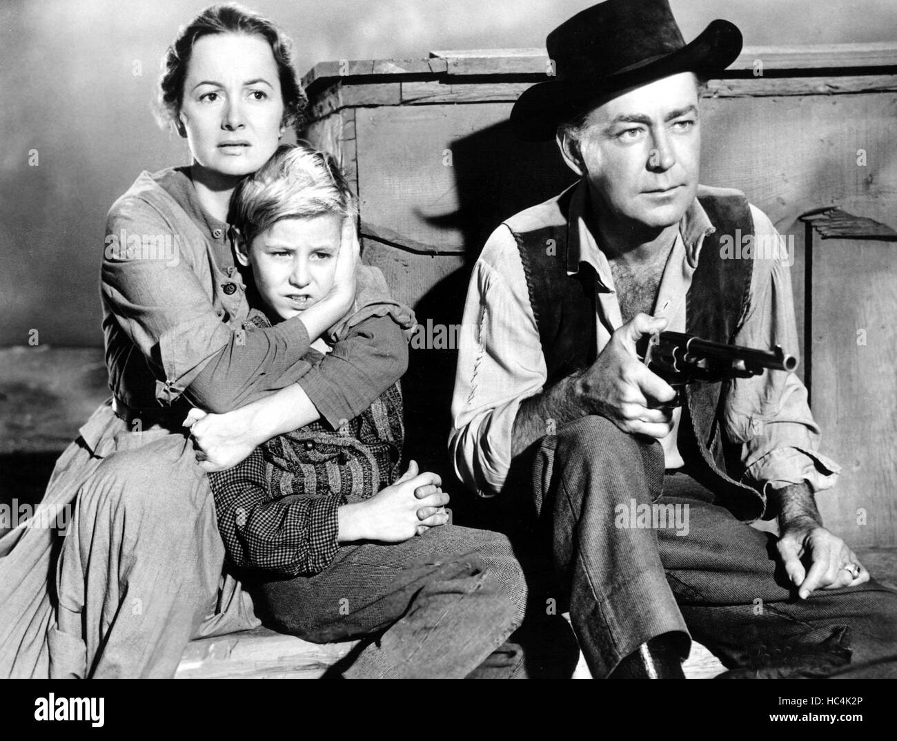 THE PROUD REBEL, Olivia De Havilland, David Ladd, Alan Ladd, 1958 Stock ...