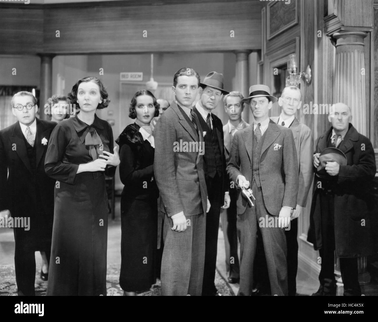 PRIVATE SCANDAL, from left: Jed Prouty, Zasu Pitts (front), Mary Brian ...