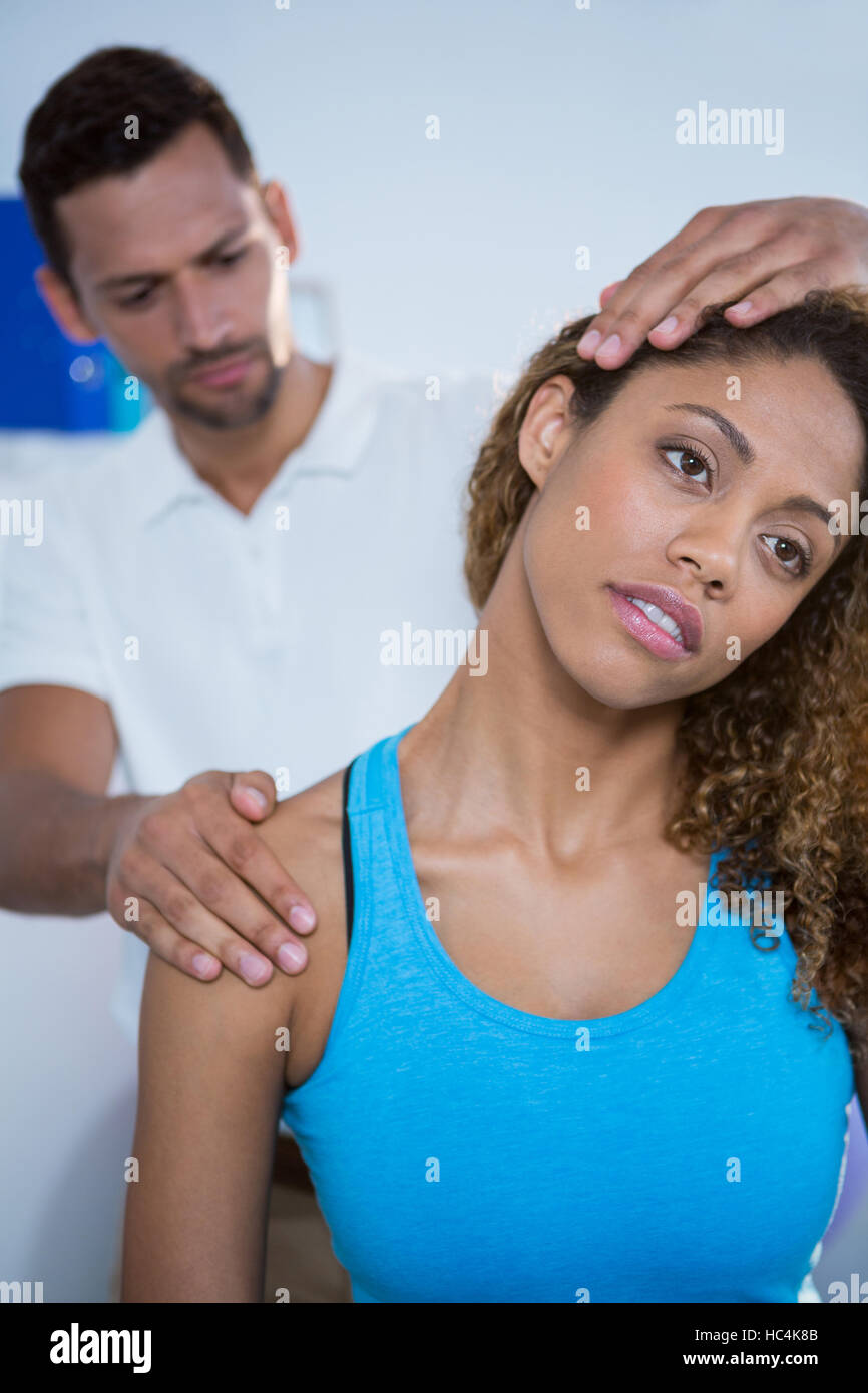 Female neck massage hi-res stock photography and images - Alamy