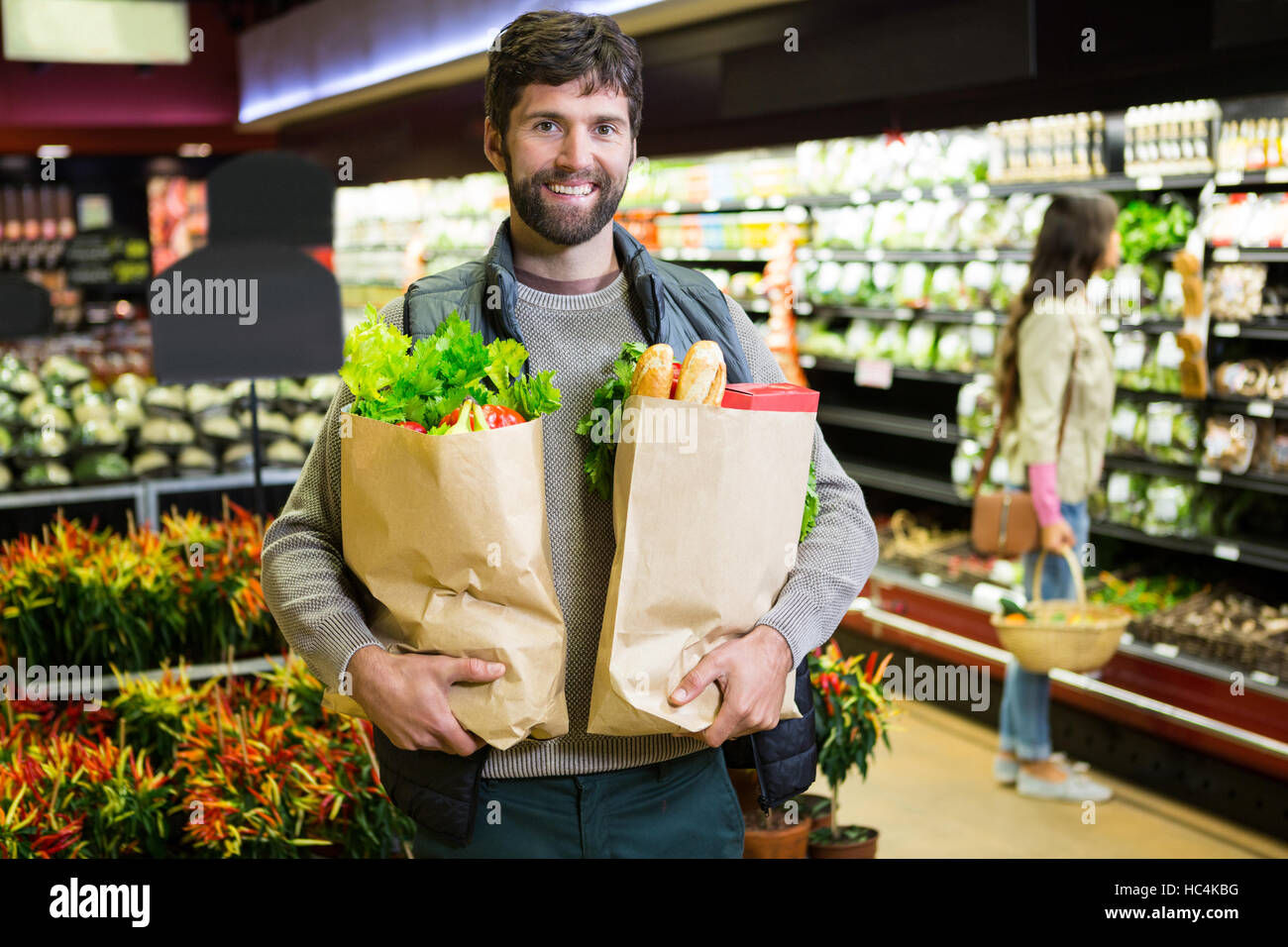 Man With Grocery Bag High Resolution Stock Photography and Images - Alamy
