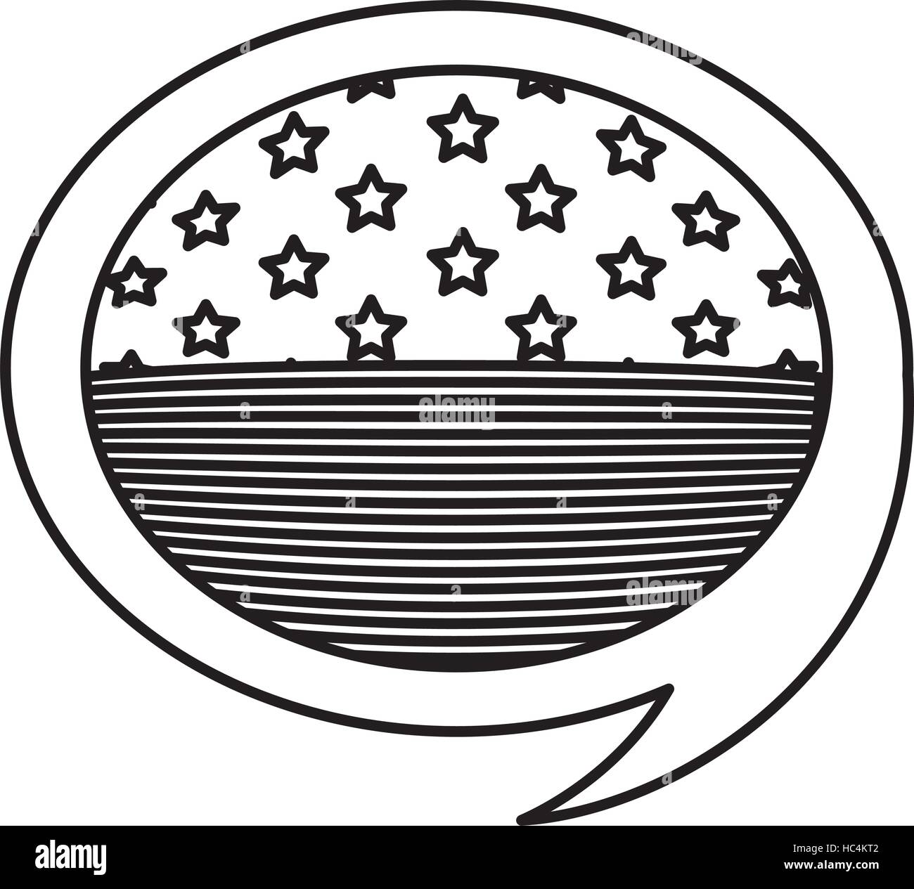 Usa Flag Inside Bubble Icon United Nation Us Country And American
