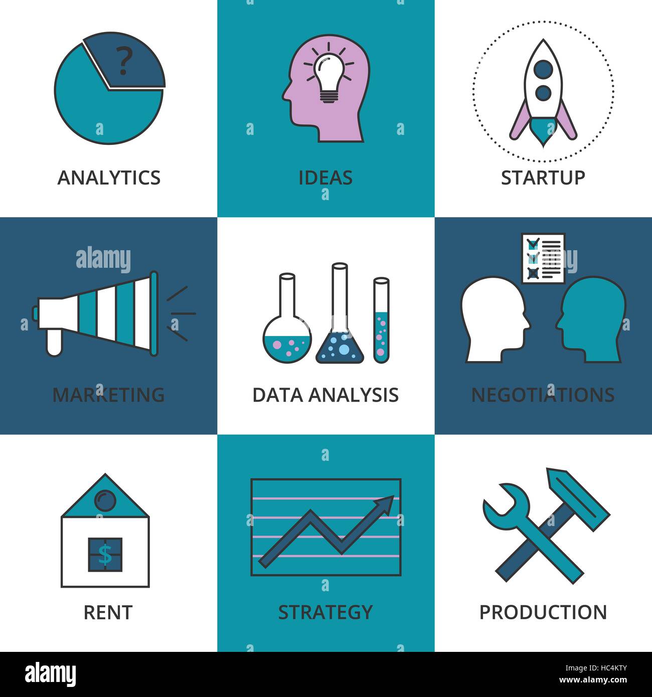 Business development icon hi-res stock photography and images - Alamy