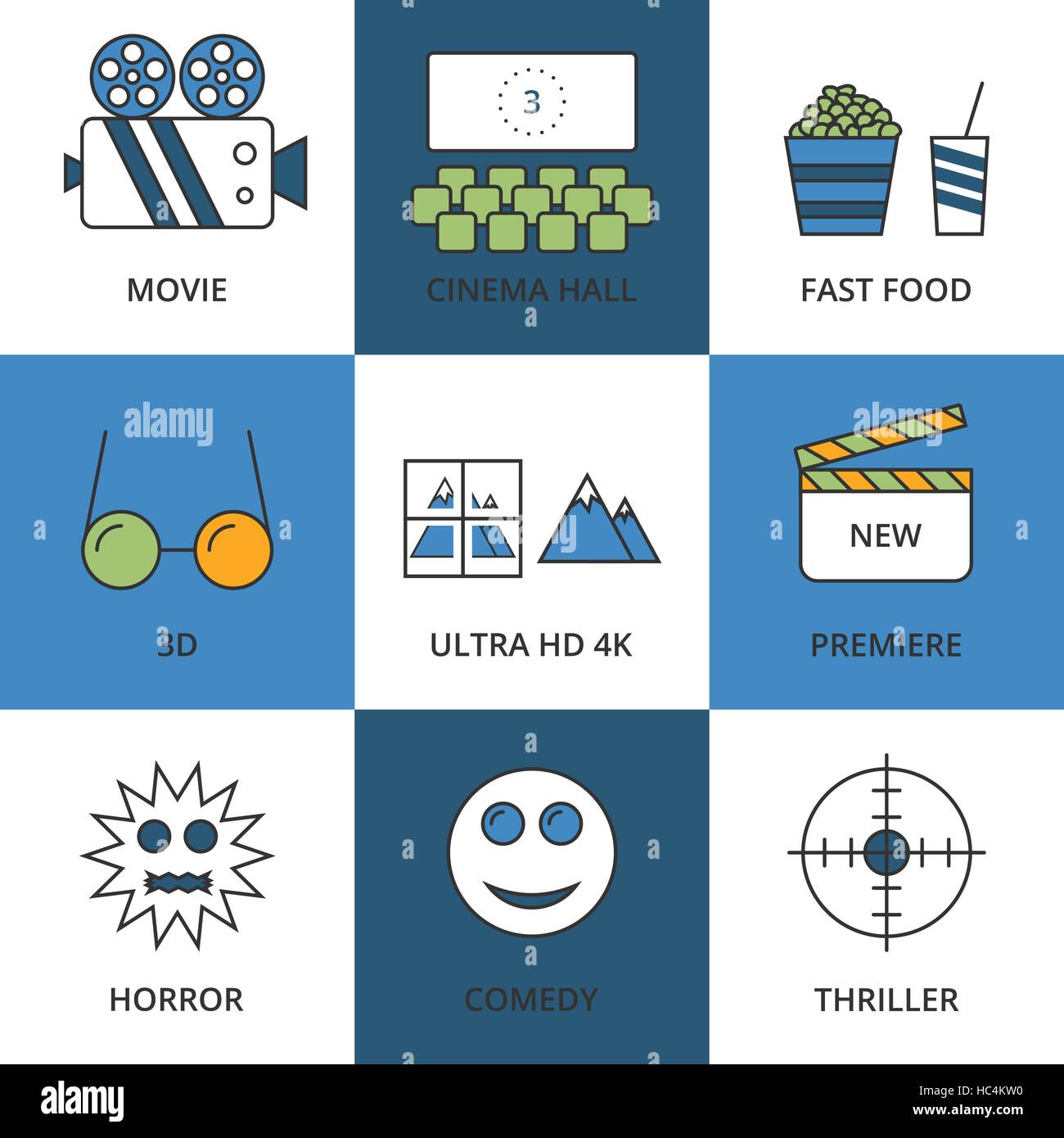 Internet food linear icon Stock Vector Images - Alamy