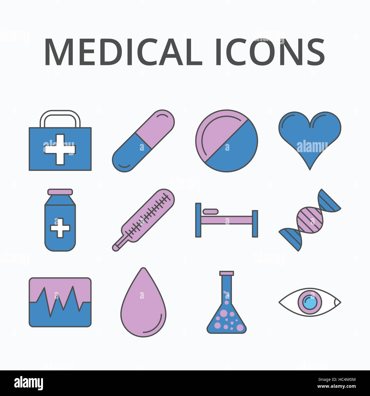 medicine icon set Stock Vector Image & Art - Alamy