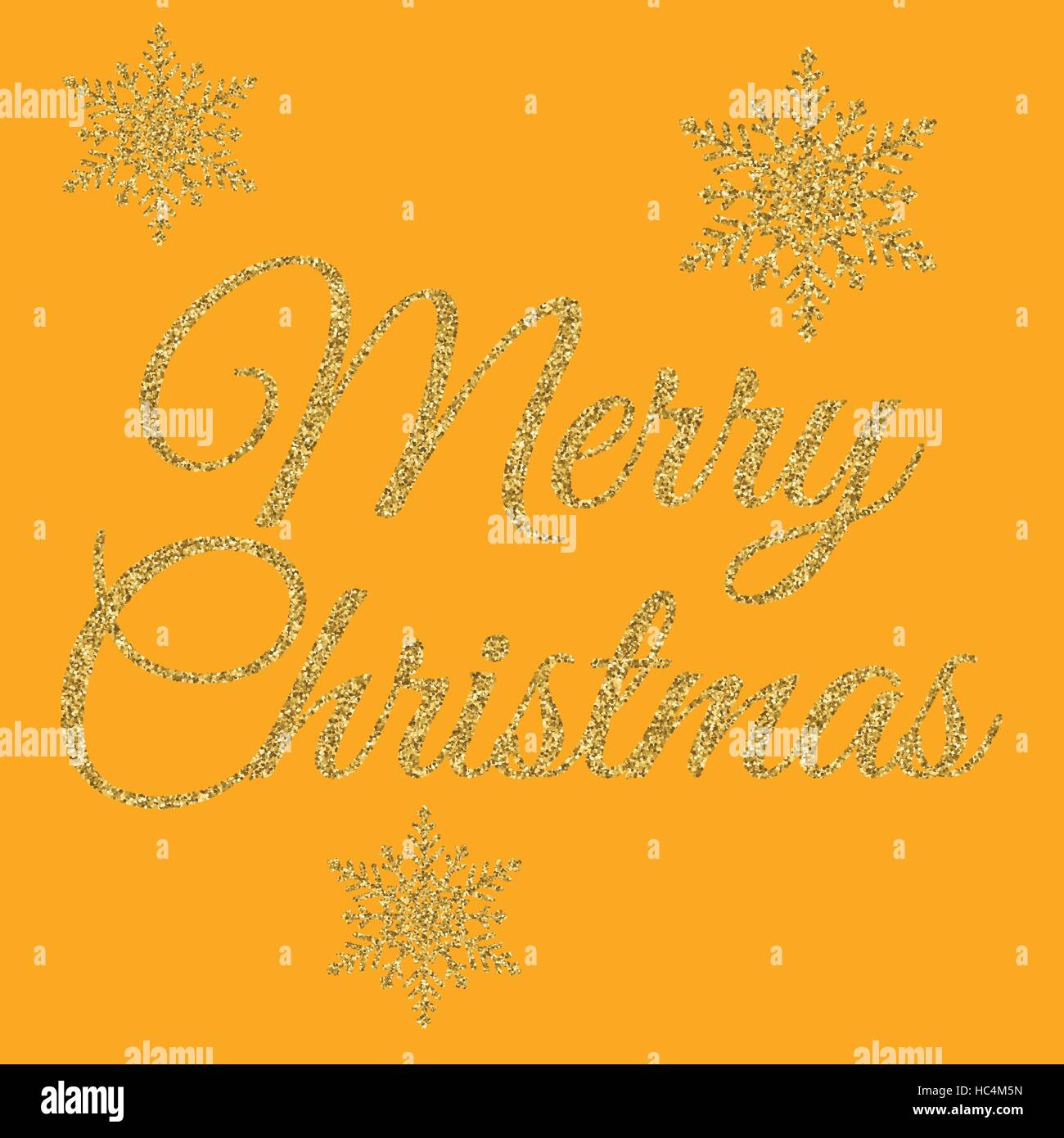 Vector illustration of gold merry Christmas Stock Vector Image & Art ...