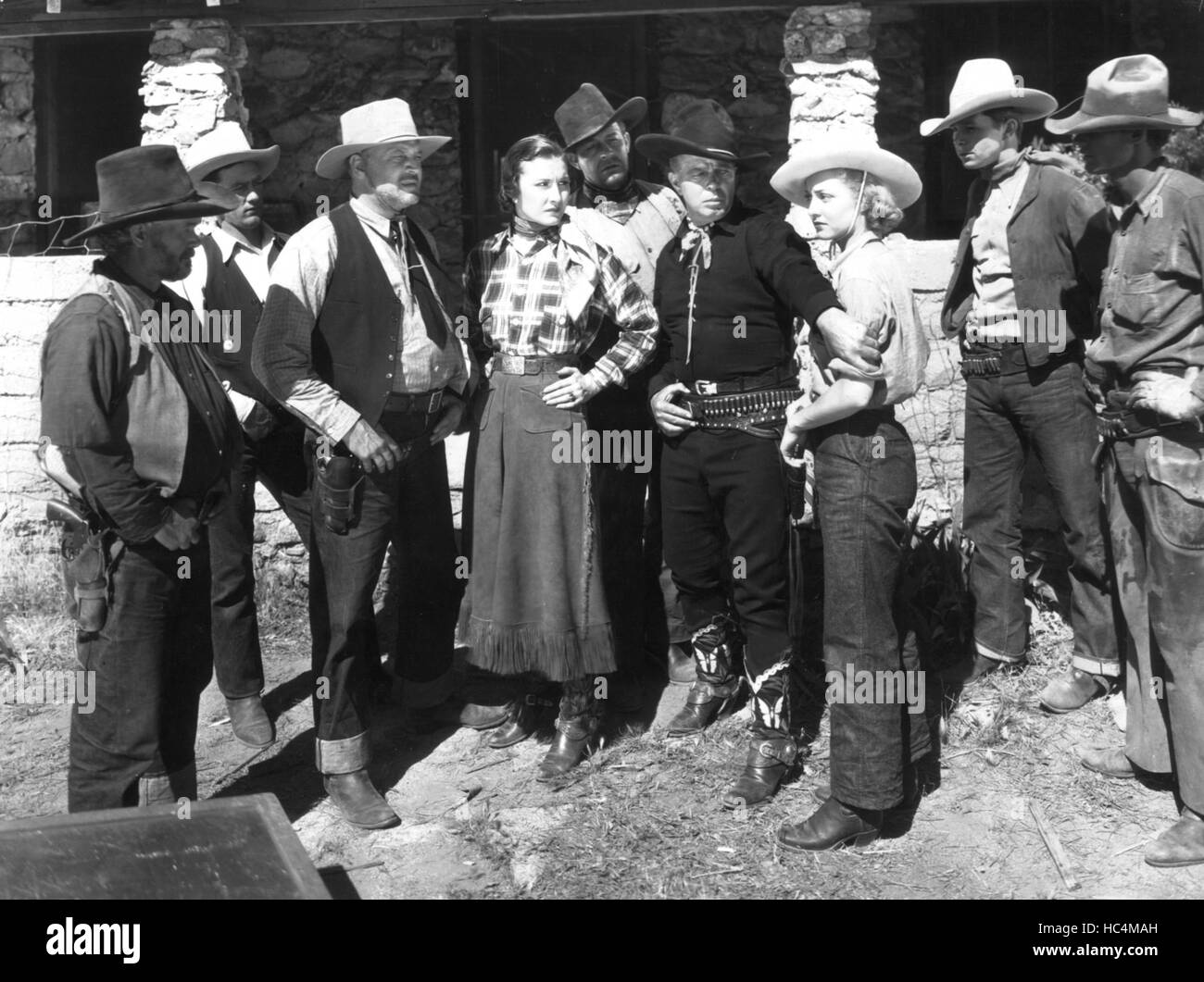 RIDING AVENGER, THE, Ruth Mix, Hoot Gibson, June Gale, 1936 Stock Photo ...