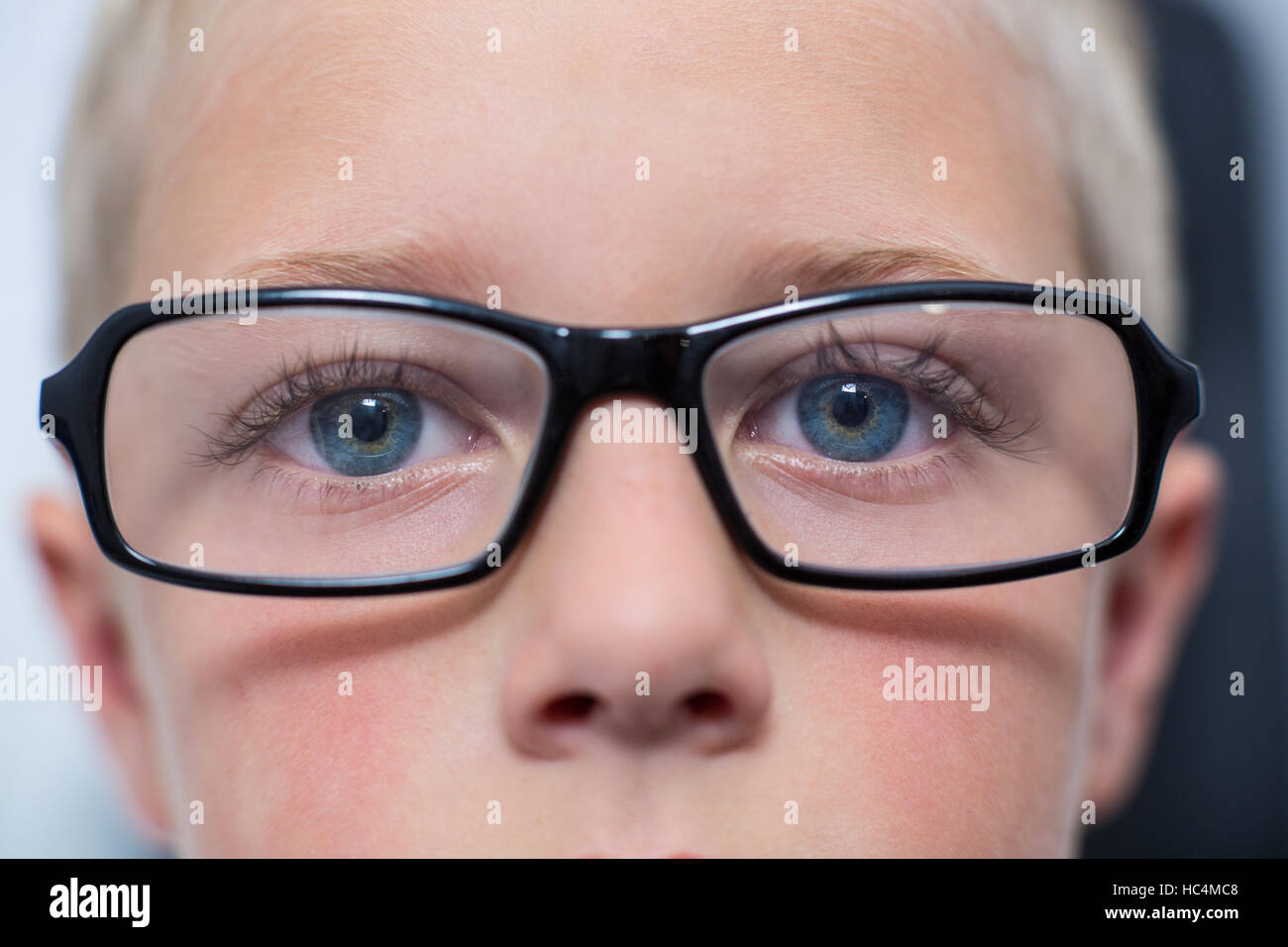 Close-up of young patient eyes Stock Photo - Alamy