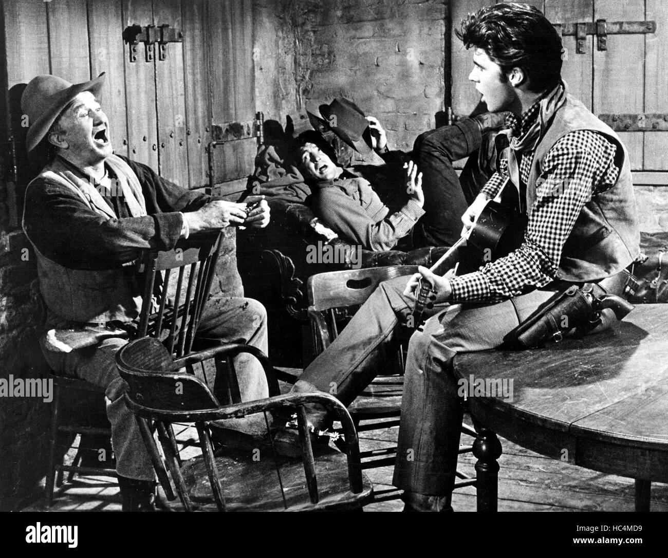 RIO BRAVO, Walter Brennan, Dean Martin, Ricky Nelson, 1959 Stock Photo ...