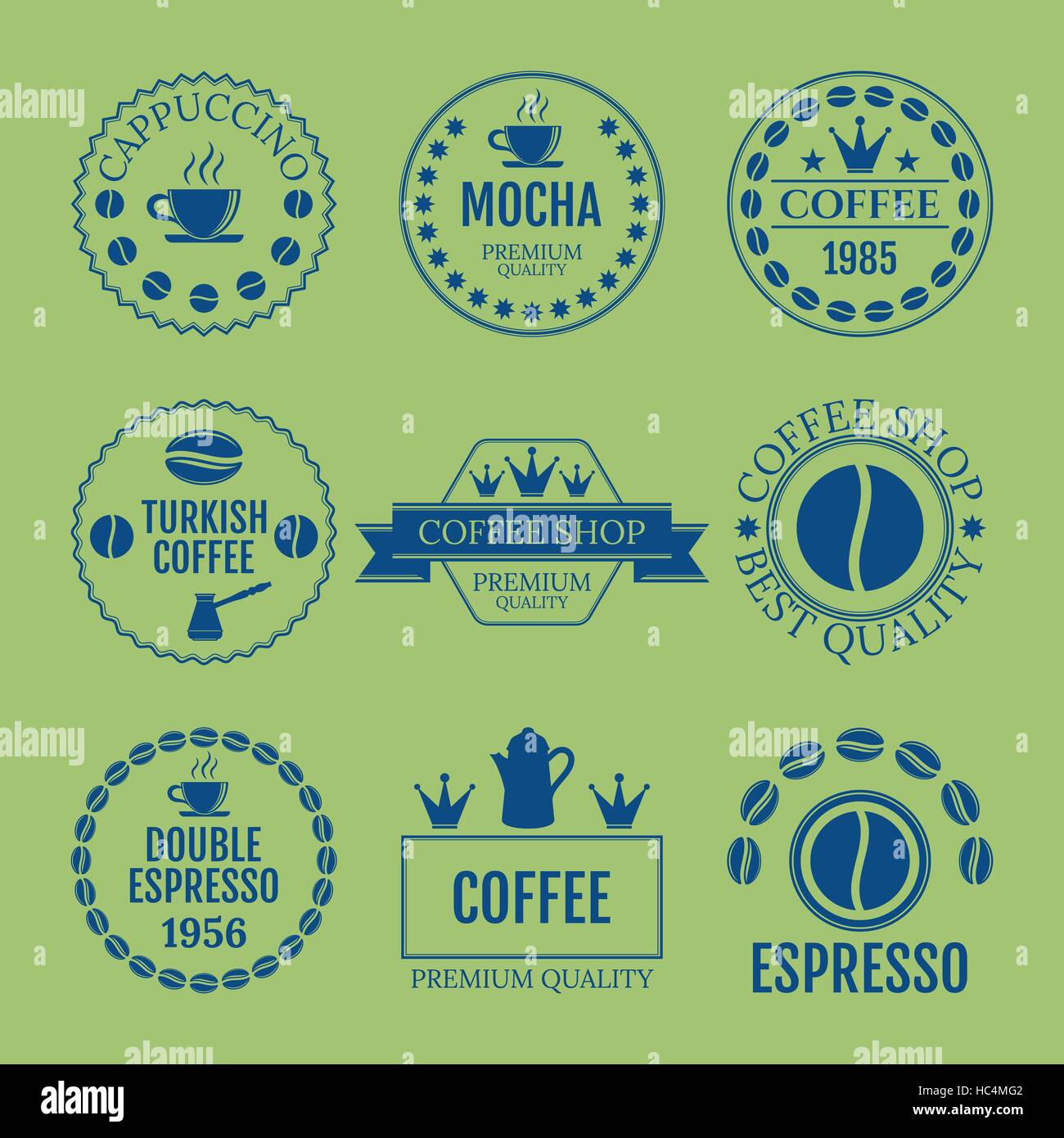 Vector illustration set of logos Stock Vector Image & Art - Alamy