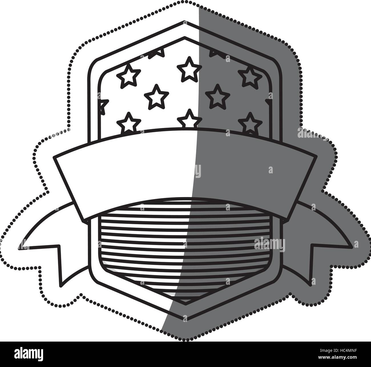 Usa flag inside frame with ribbon icon. United nation us country and ...