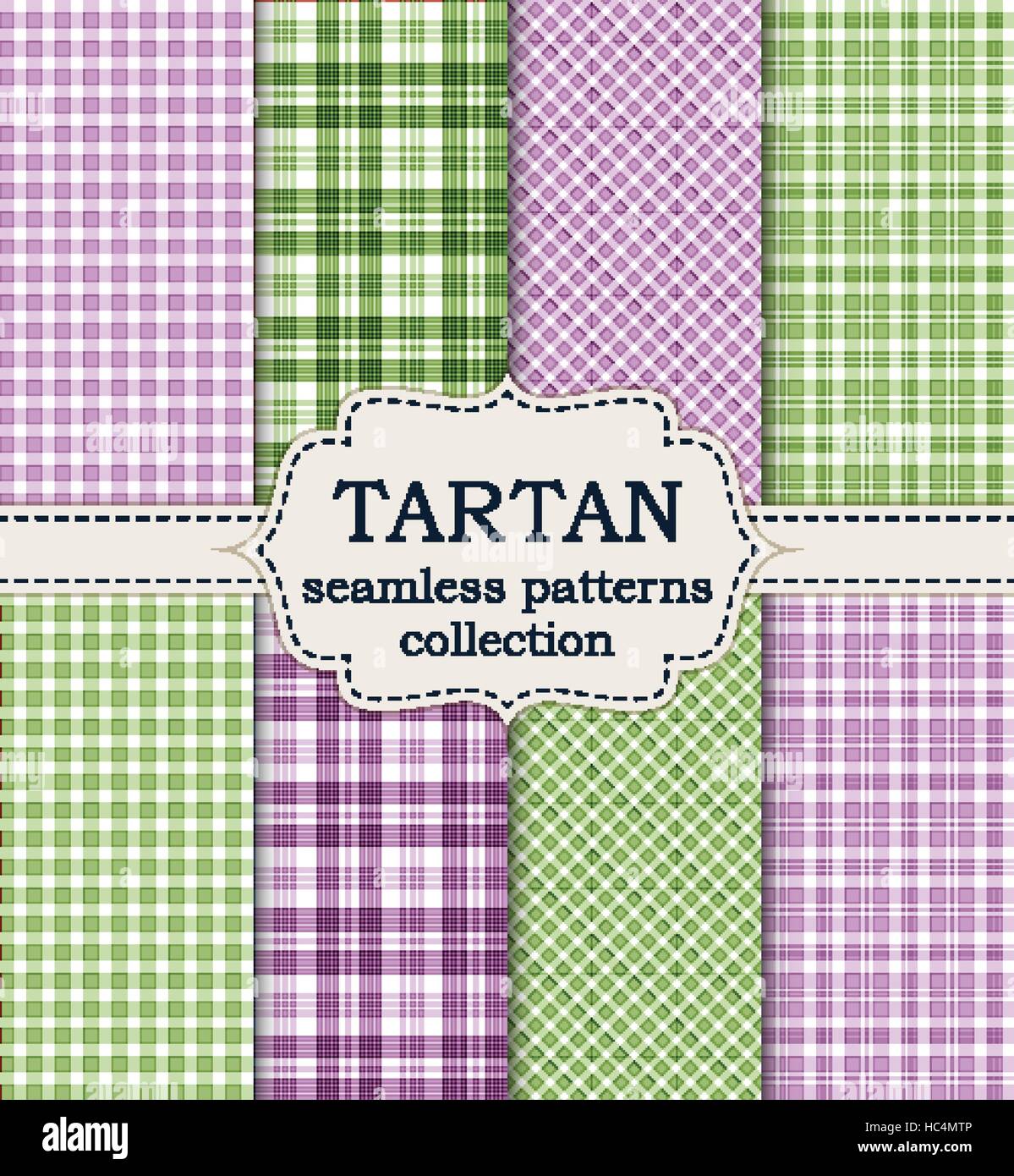 Vector illustration set of seamless patterns Stock Vector Image & Art ...