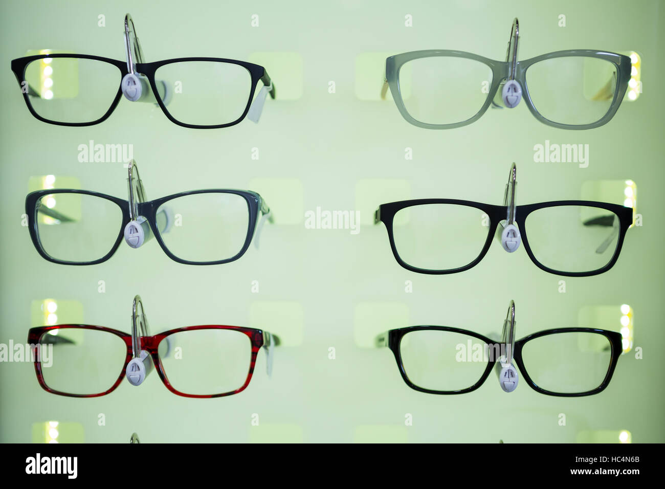 Various spectacles on display Stock Photo - Alamy