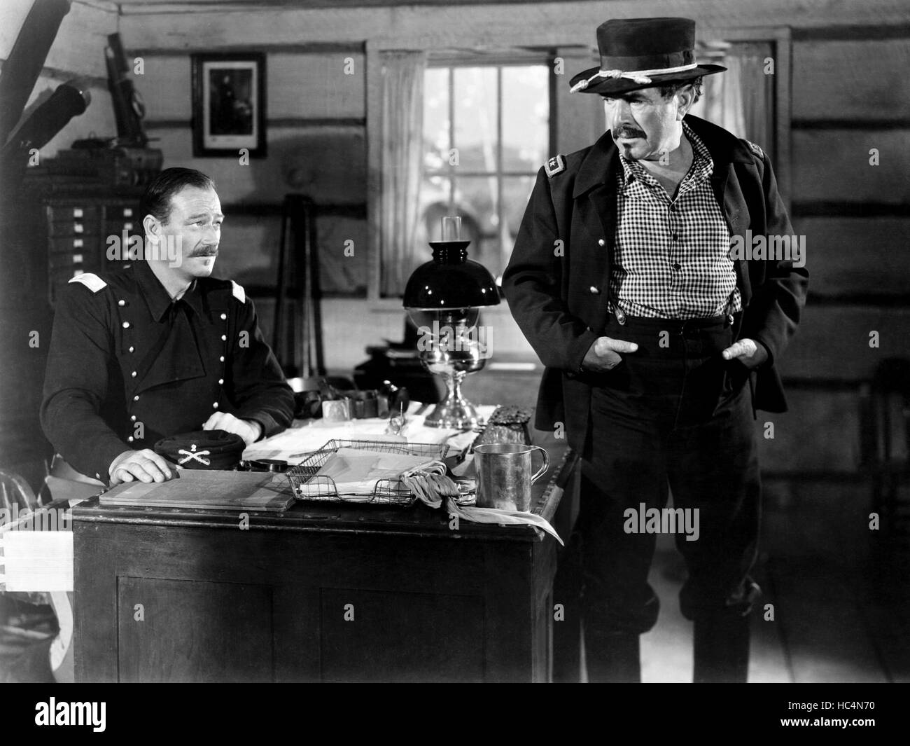 RIO GRANDE, from left, John Wayne, J. Carrol Naish, 1950 Stock Photo ...