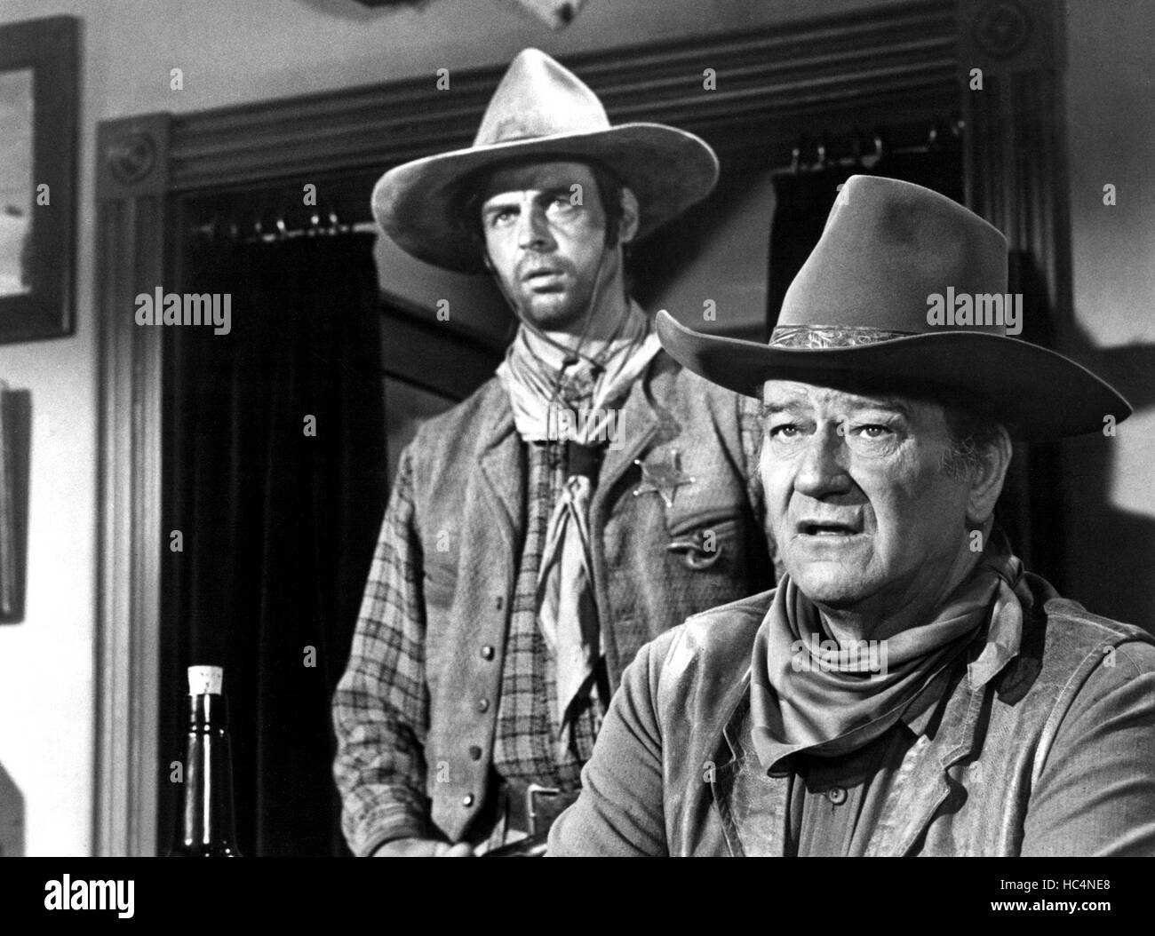 RIO LOBO, George Plimpton, John Wayne, 1970 Stock Photo - Alamy