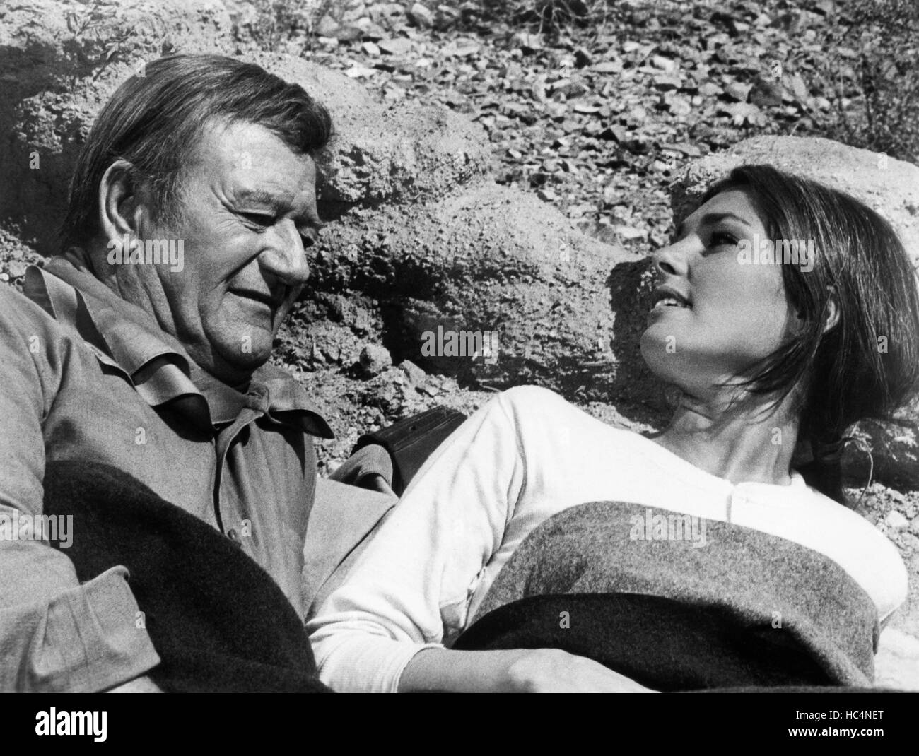 RIO LOBO, John Wayne, Jennifer O'Neill, 1970 Stock Photo - Alamy