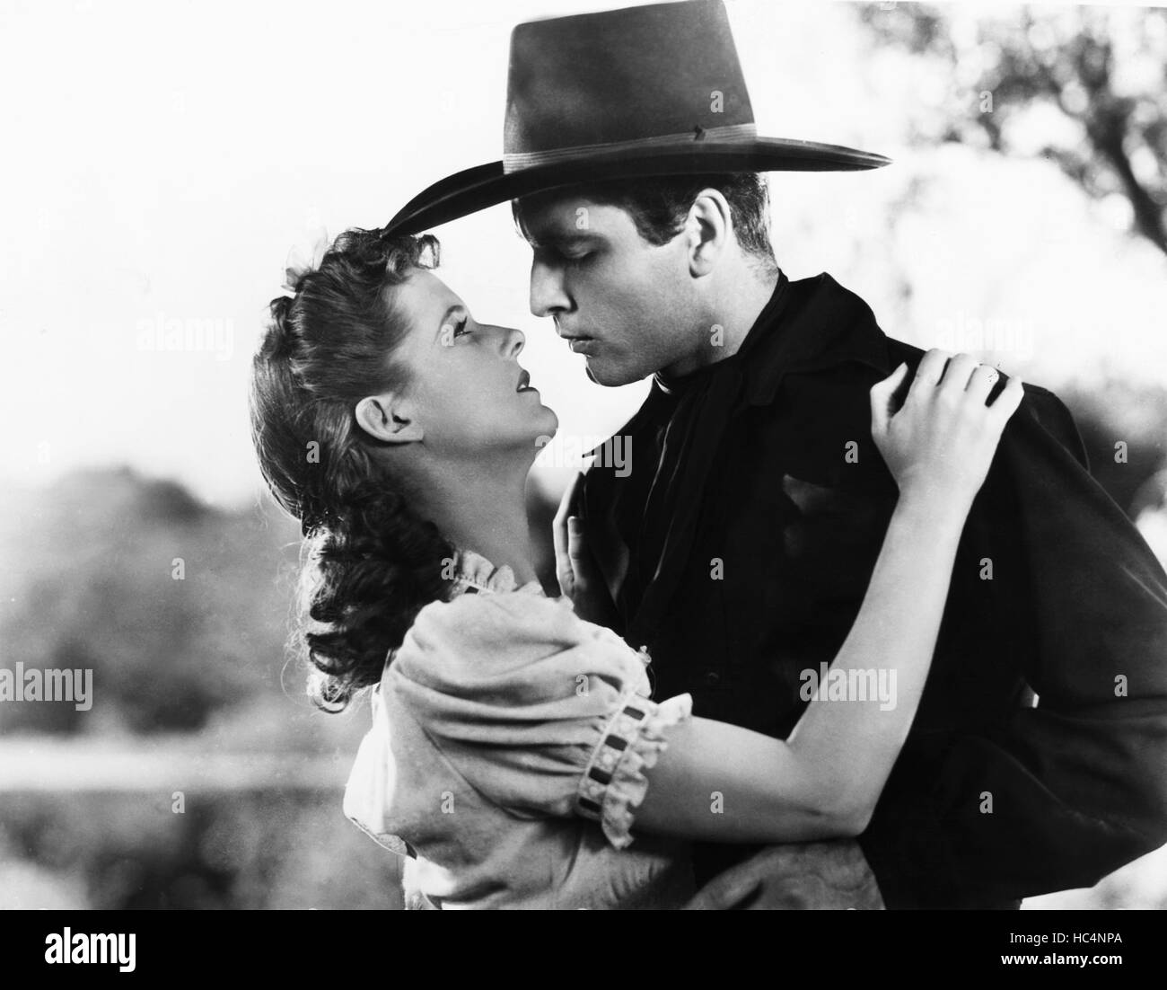 RIDERS OF THE PURPLE SAGE, from left, Mary Howard, George Montgomery ...