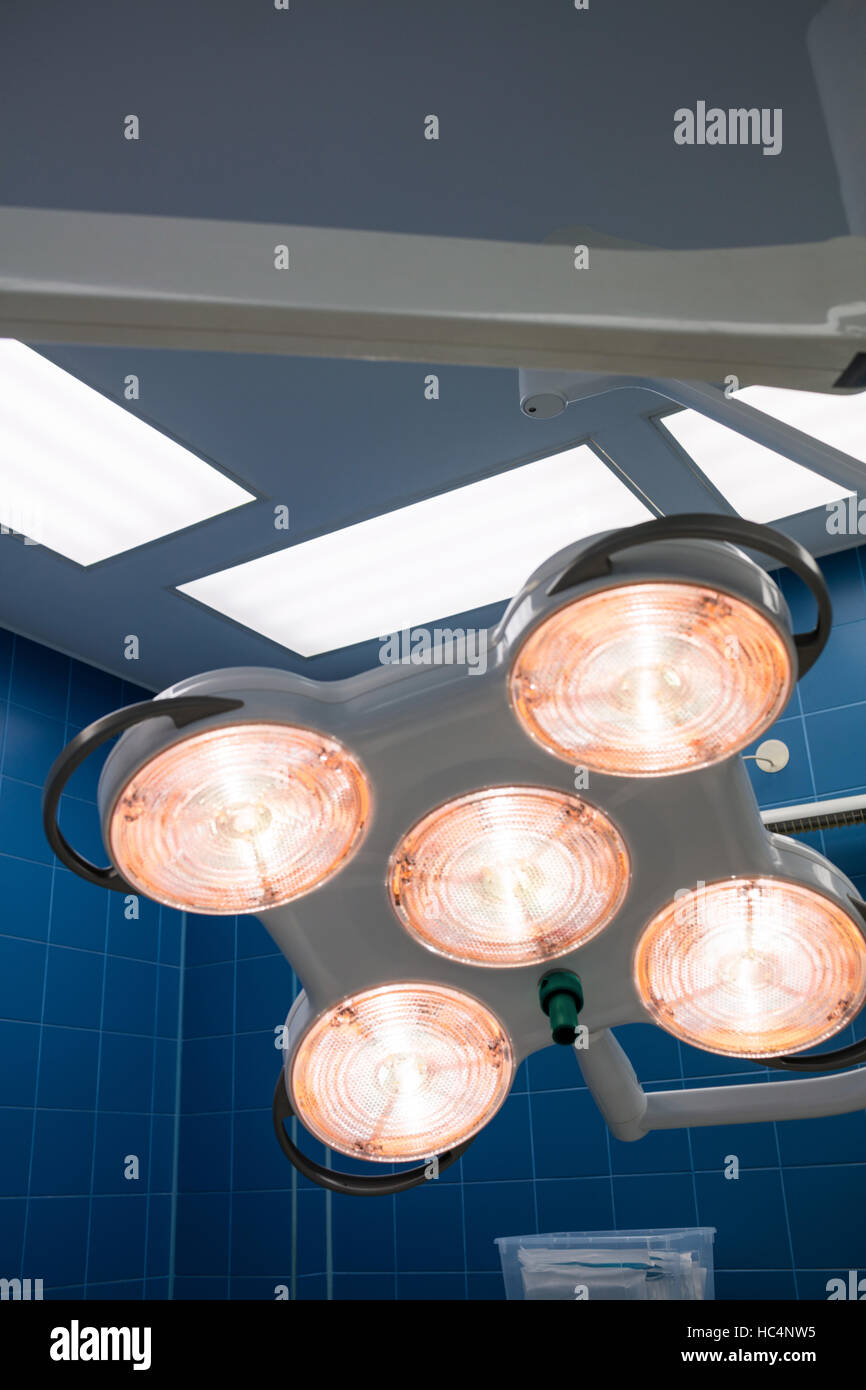 Surgical light in operation room Stock Photo - Alamy