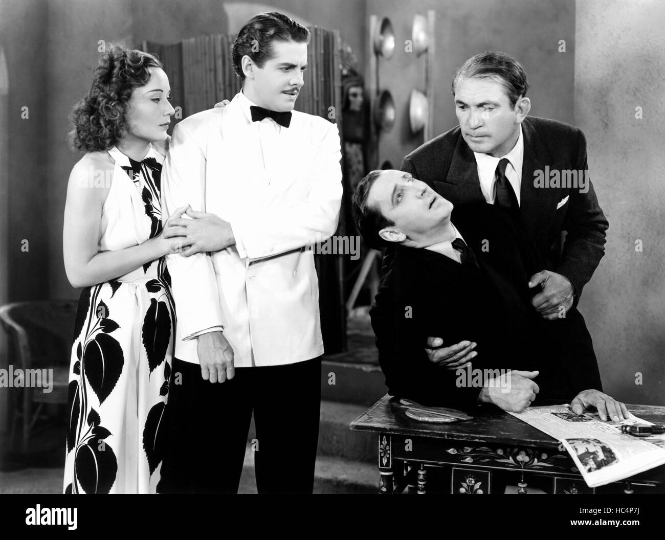 RIO, from left: Sigrid Gurie, Robert Cummings, Basil Rathbone, Victor ...