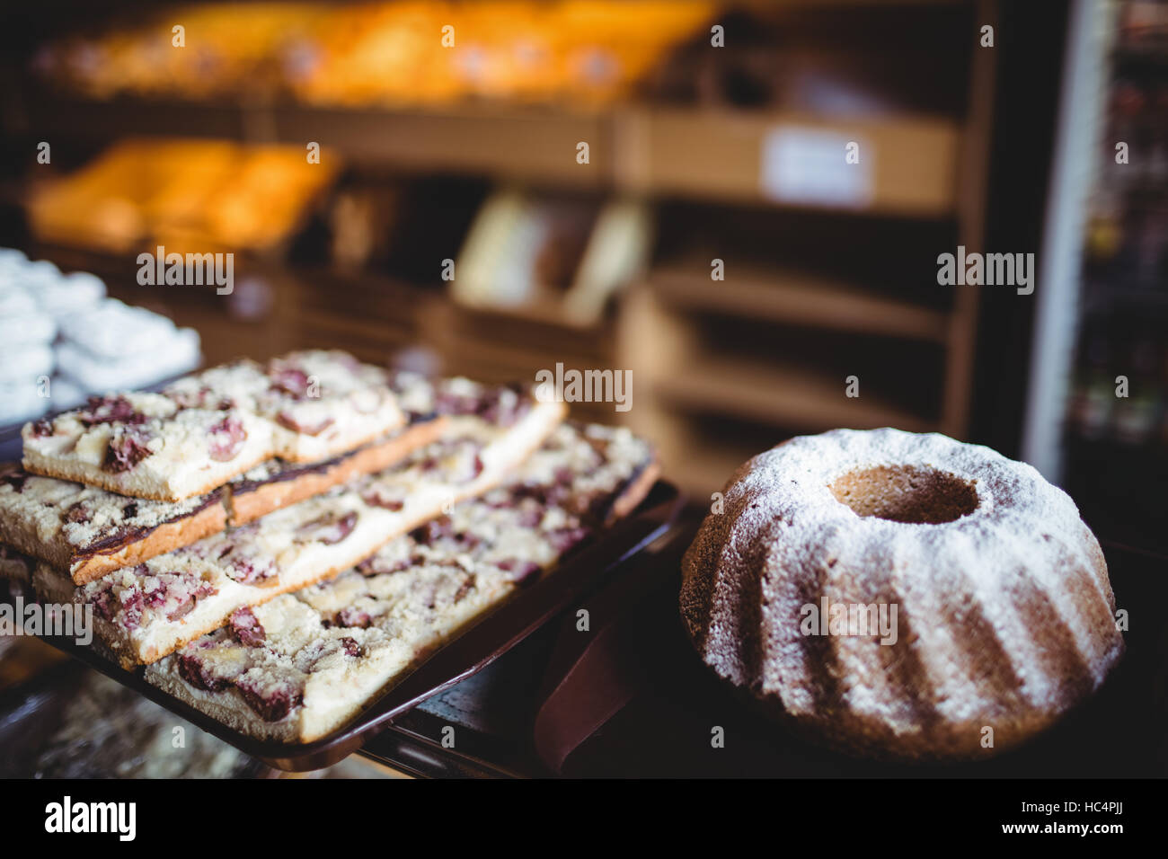 Close-up of sweet foods in bakery shop Stock Photo - Alamy