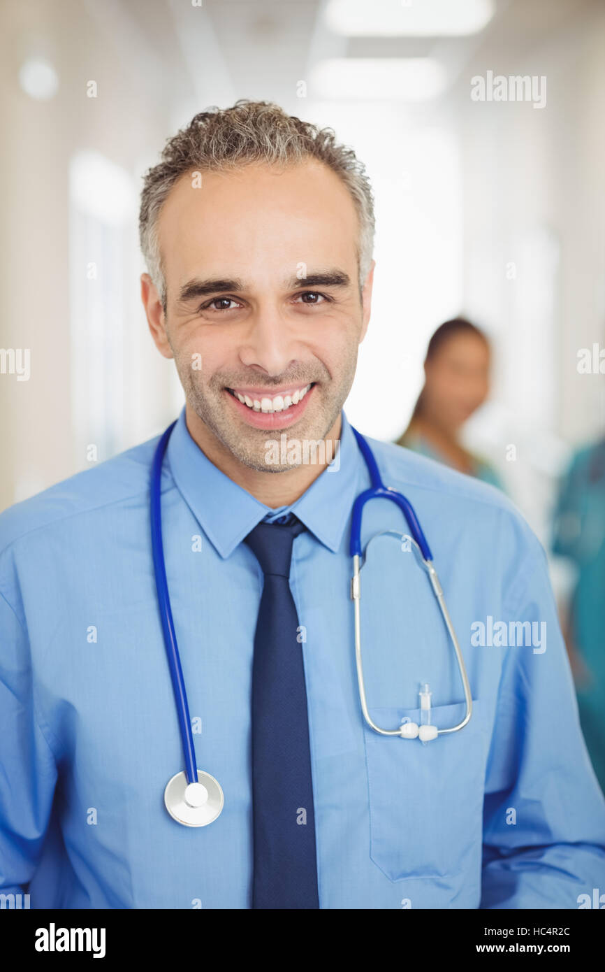 Portrait of a happy doctor Stock Photo - Alamy