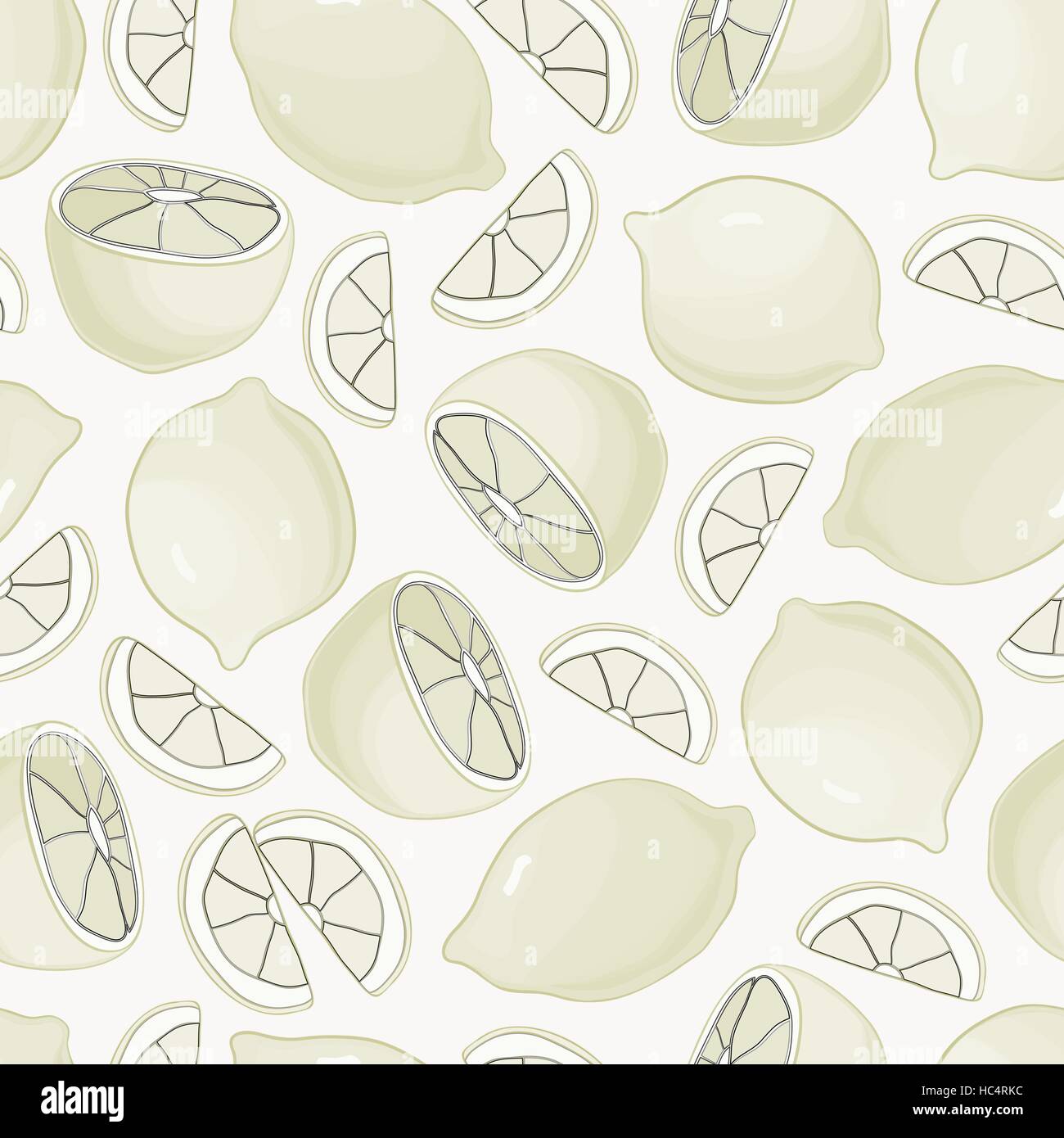 Seamless lemon pattern on white background. vector Stock Vector Image & Art - Alamy