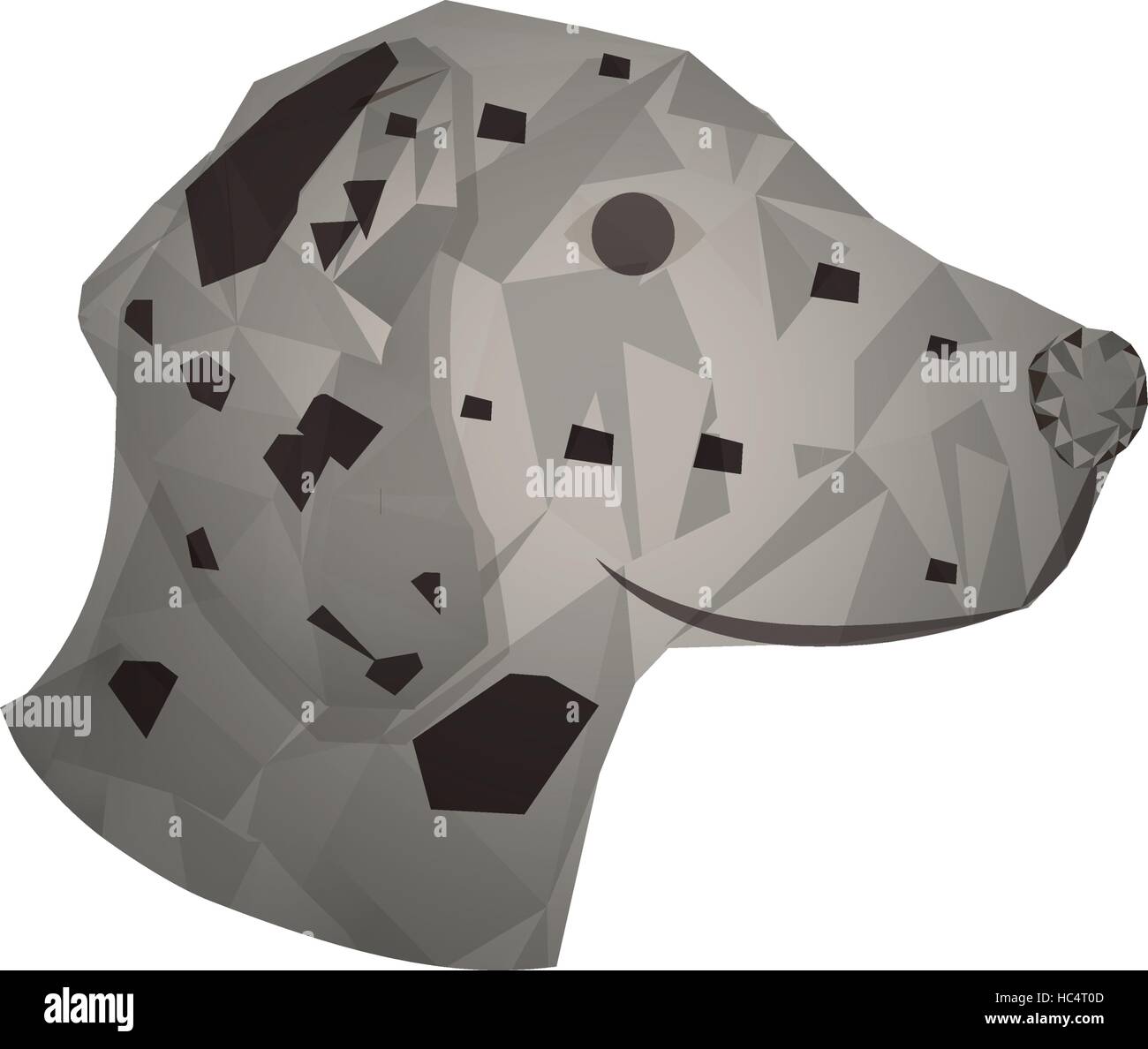 Polygonal dog icon. Animal nature life and fauna theme. Isolated design ...