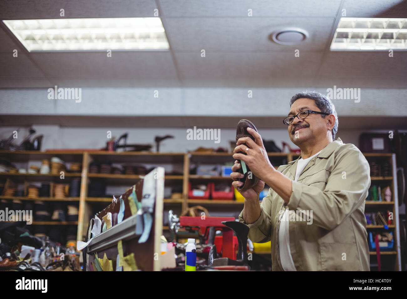 Happy shoemaker hi-res stock photography and images - Alamy