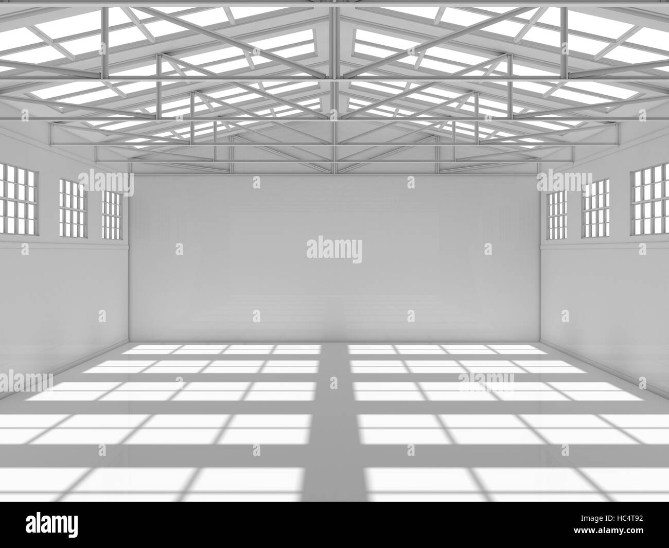 Industrial plant interior windows Black and White Stock Photos & Images ...