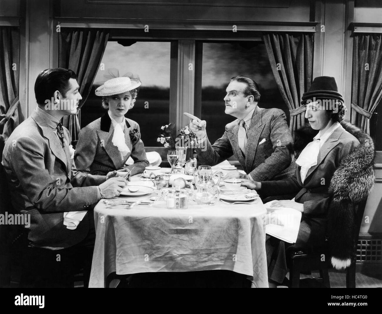 SARATOGA, Clark Gable, Una Merkel, Frank Morgan, Margaret Hamilton ...