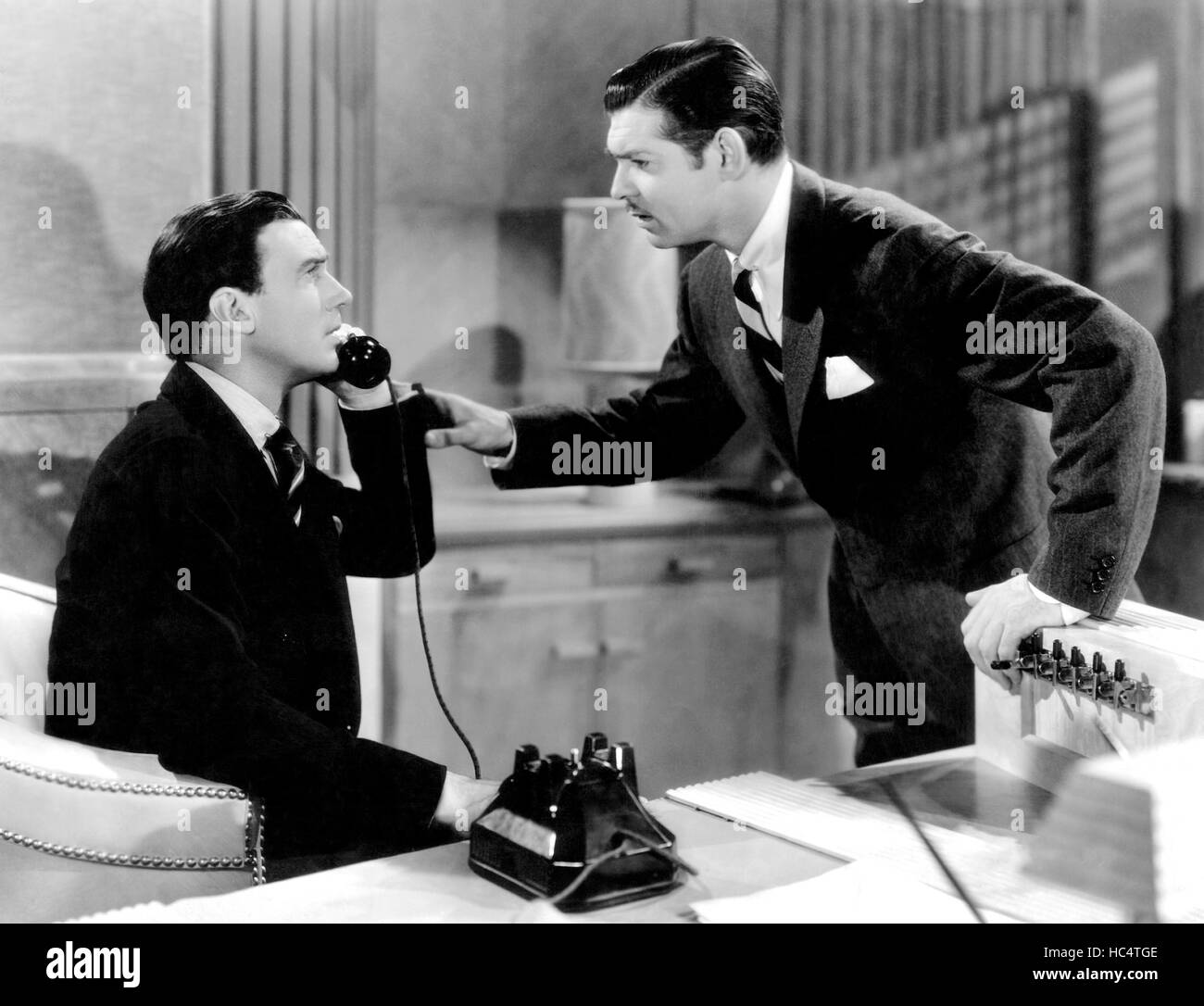SARATOGA, from left, Walter Pidgeon, Clark Gable, 1937 Stock Photo - Alamy