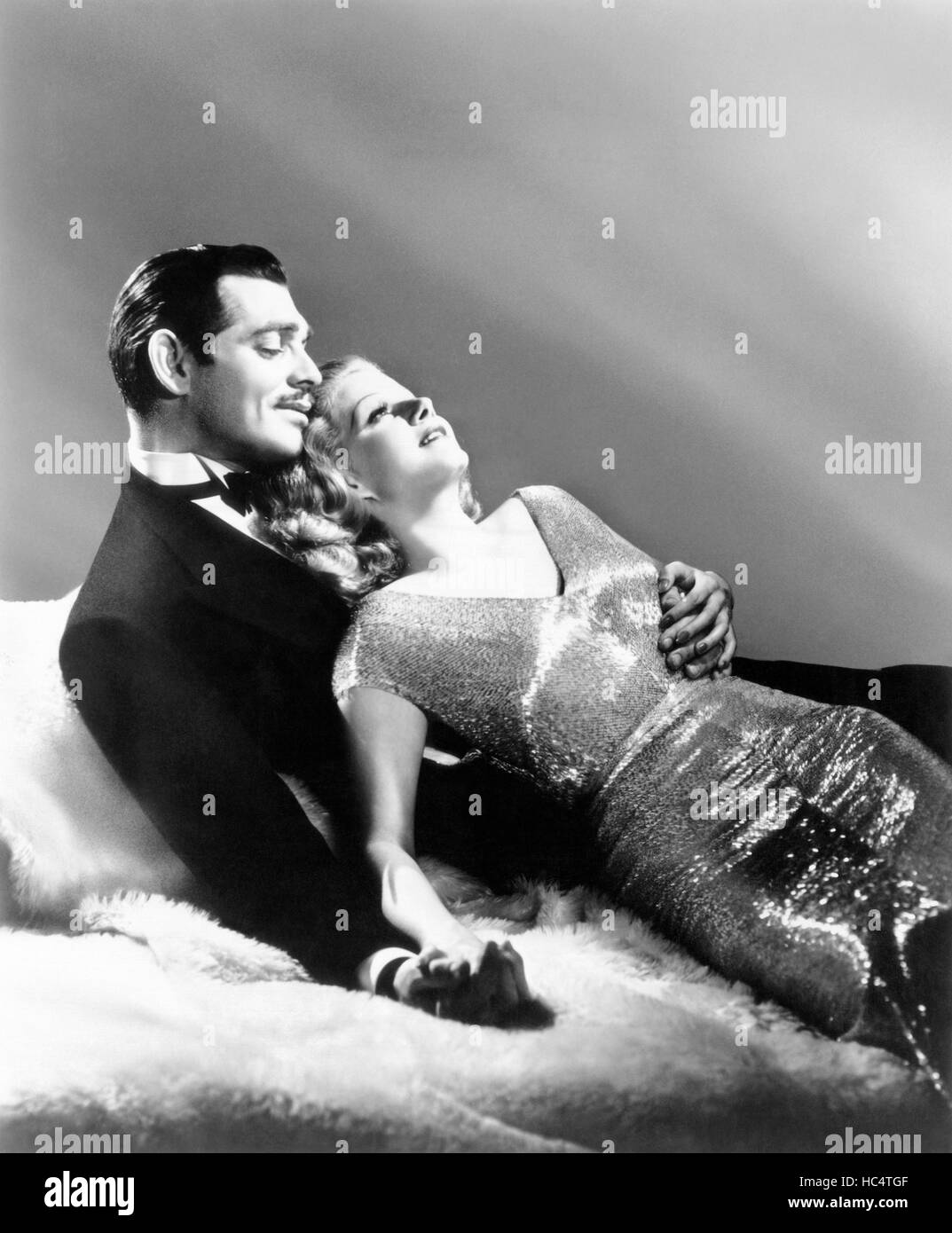 SARATOGA, from left: Clark Gable, Jean Harlow, 1937 Stock Photo - Alamy