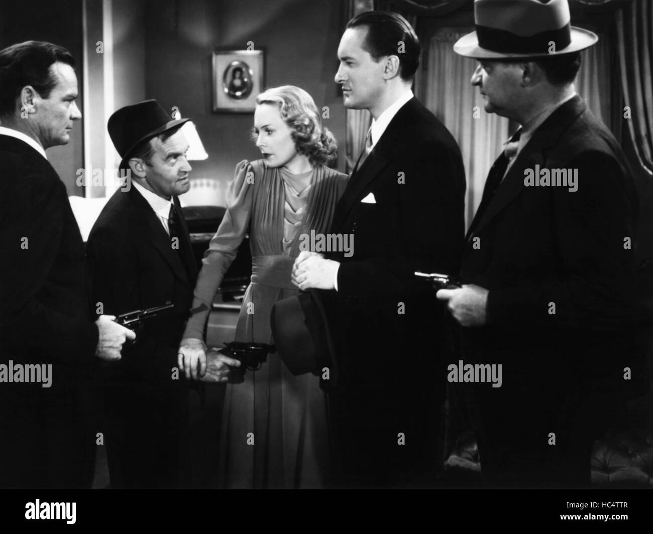 THE SAINT STRIKES BACK, from left, Russell Hopton, Barry Fitzgerald ...