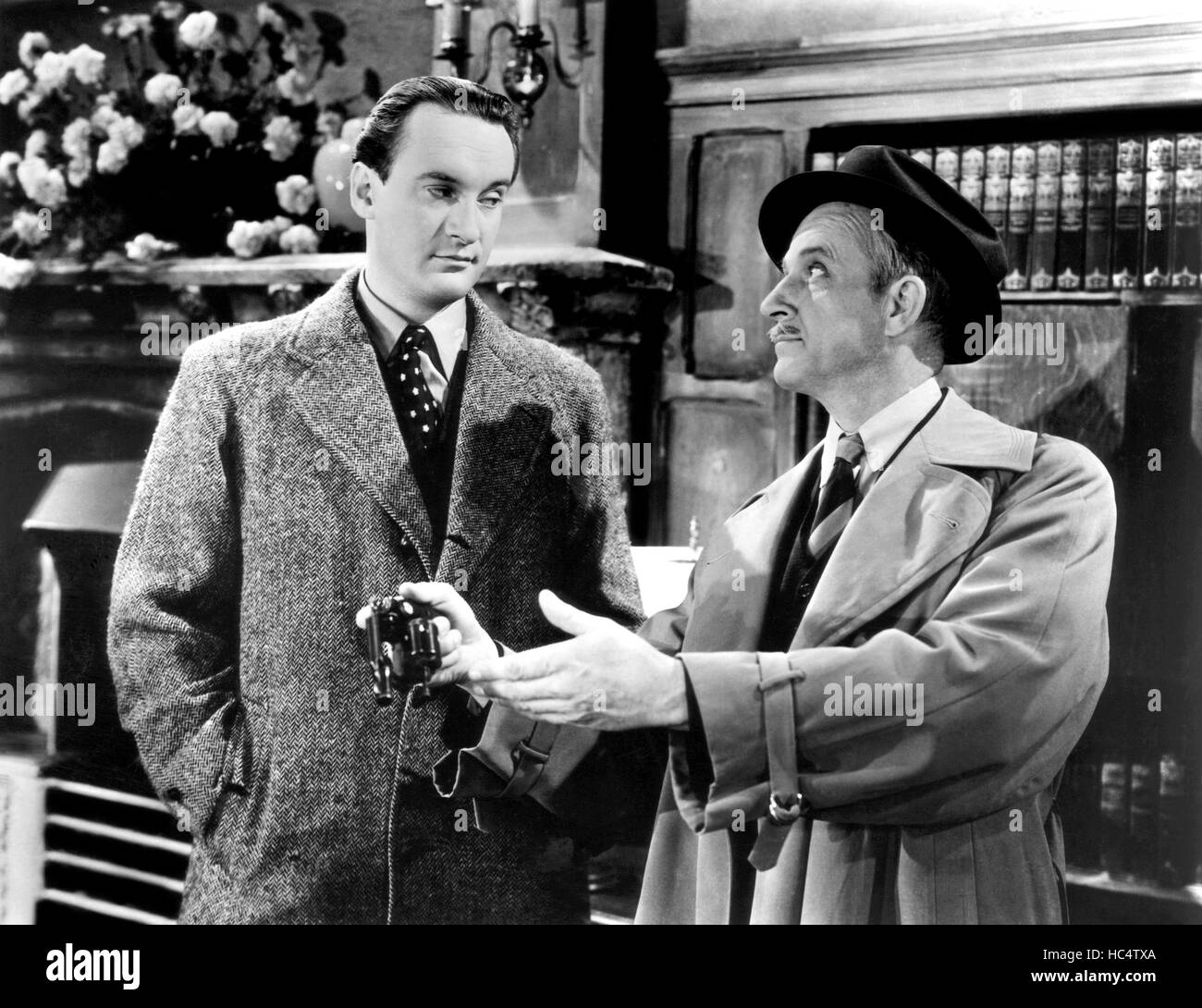 THE SAINT TAKES OVER, George Sanders, Jonathan Hale, 1940 Stock Photo ...