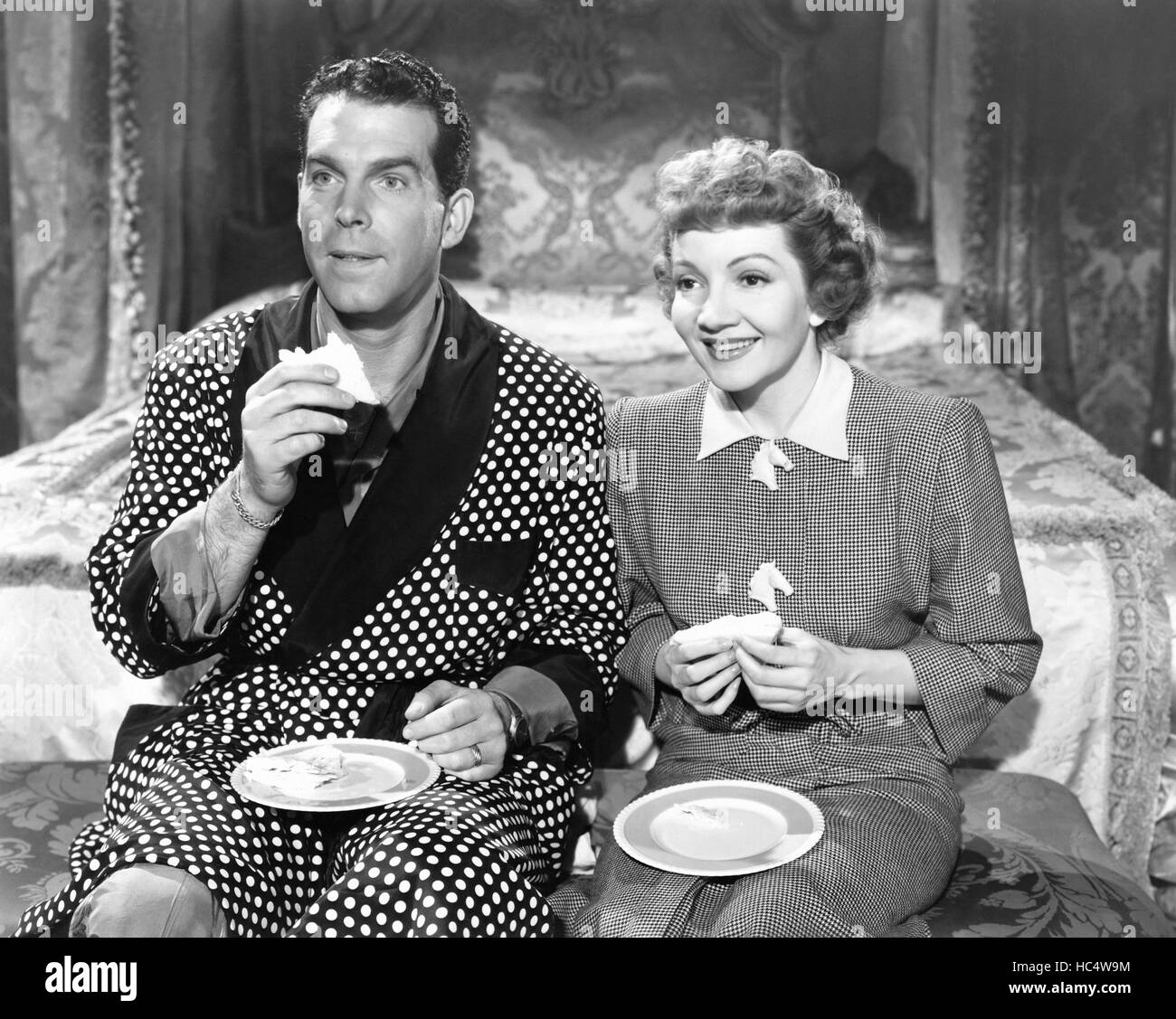 PRACTICALLY YOURS, from left: Fred MacMurray, Claudette colbert, 1944 ...