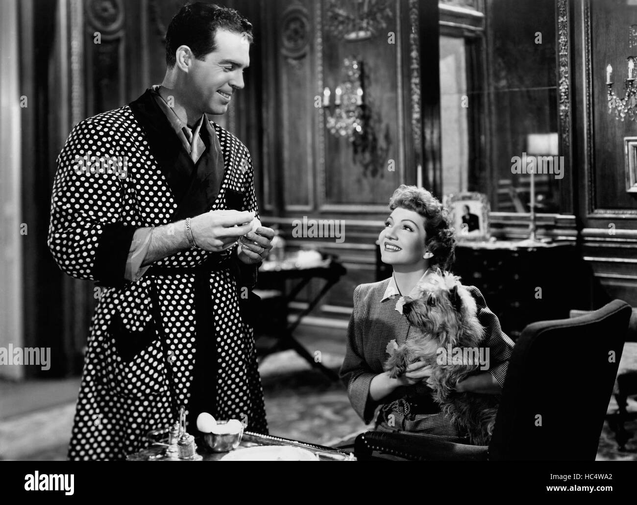 PRACTICALLY YOURS, Fred MacMurray, Claudette Colbert, 1944 Stock Photo ...