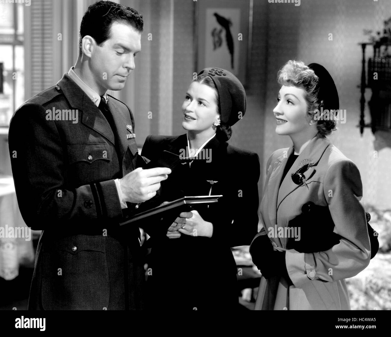 PRACTICALLY YOURS, Fred MacMurray, Rosemary DeCamp, Claudette Colbert ...