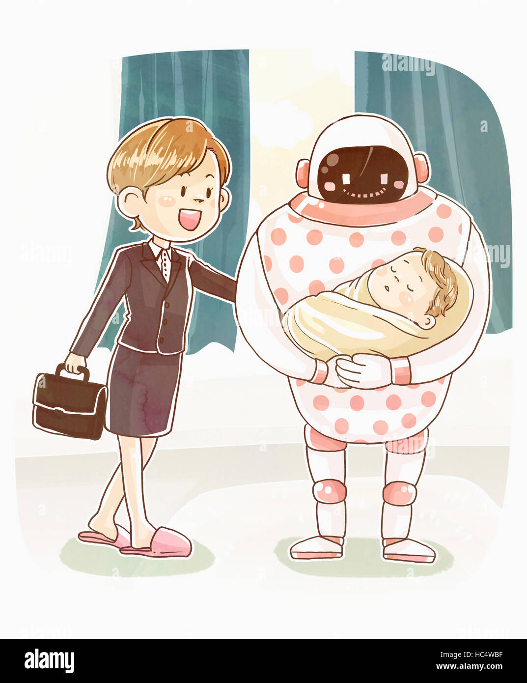 Sleep babysitter Cut Out Stock Images & Pictures - Alamy