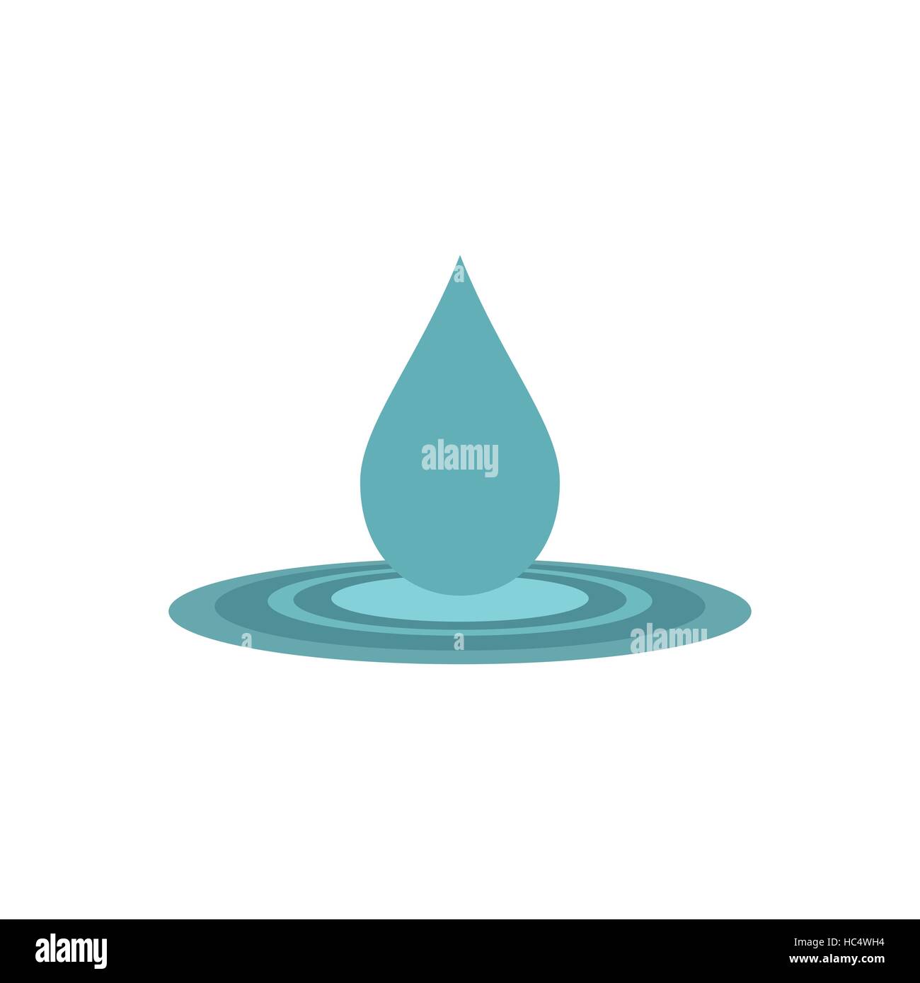 Water drop flat icon Stock Vector Image & Art - Alamy
