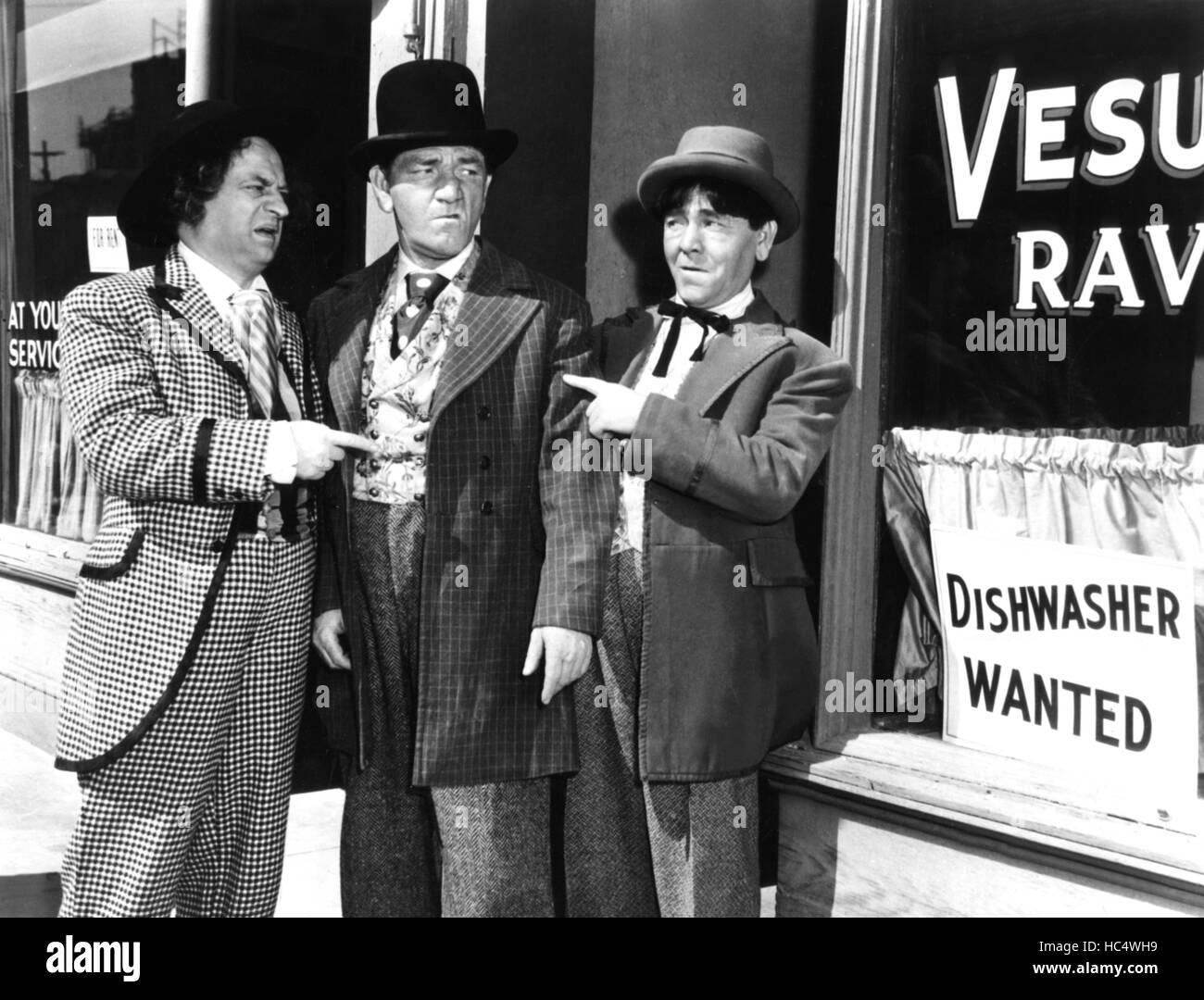 THE TOOTH WILL OUT, from left: Larry Fine, Shemp Howard, Moe Howard ...