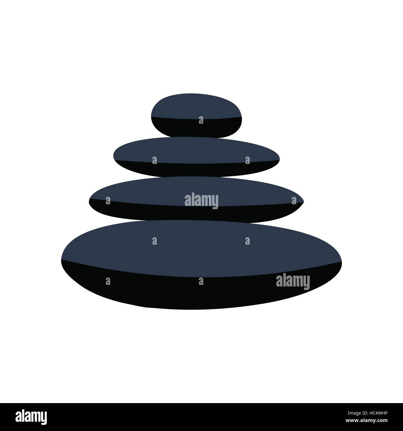 Zen basalt stones flat icon Stock Vector Image & Art - Alamy