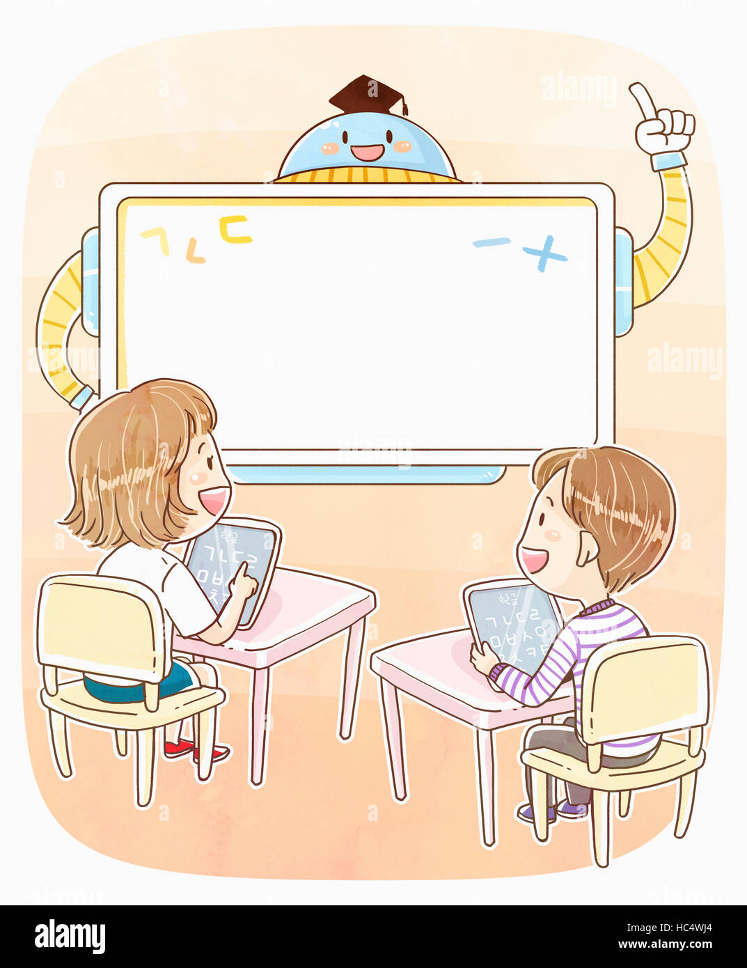 Learning in smart age Stock Photo - Alamy